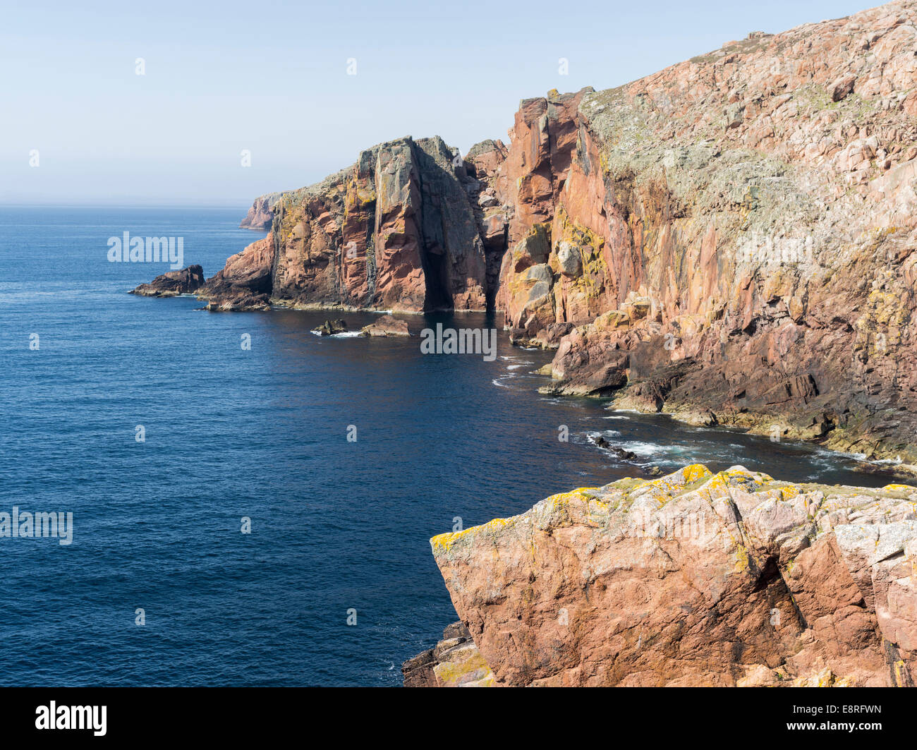 Muckle Roe (big red isle) is famous for the red, pristine granite ...