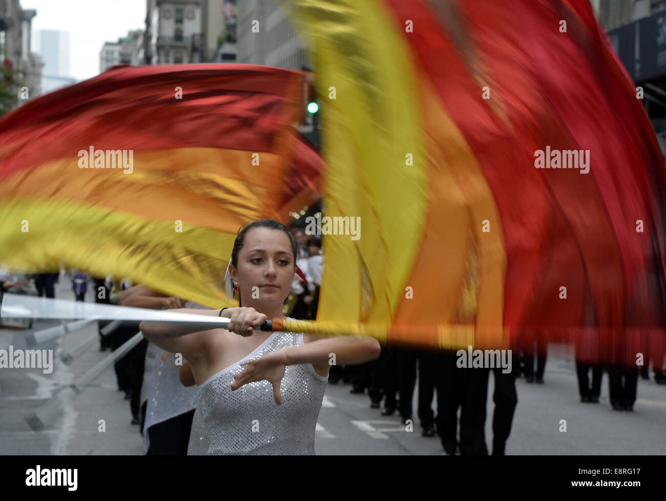 New York, USA. 13th Oct, 2014. People attend the 70th Columbus Day ...