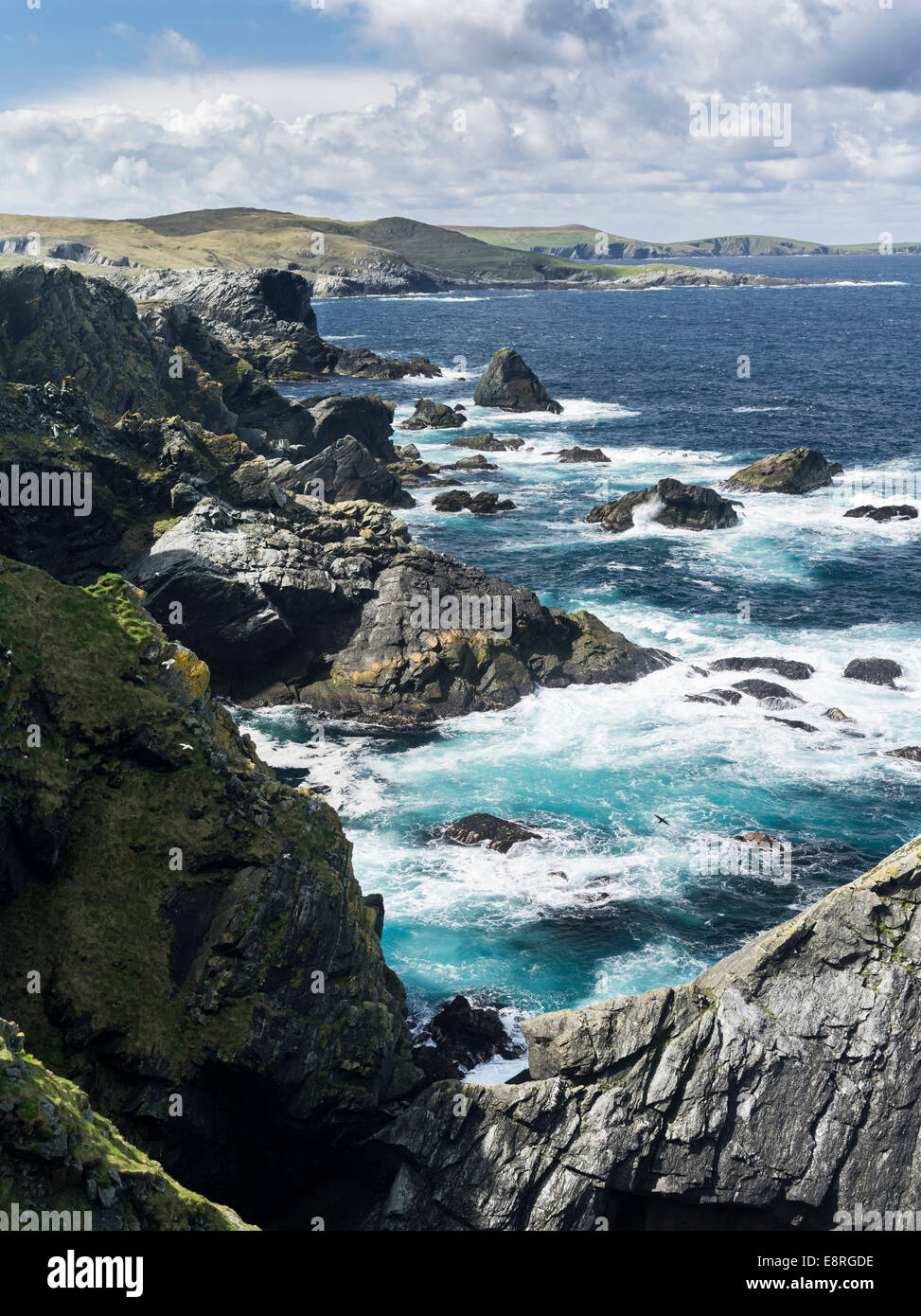 Landscape in North Roe, the stormy peninsula of Fethaland. (Large ...