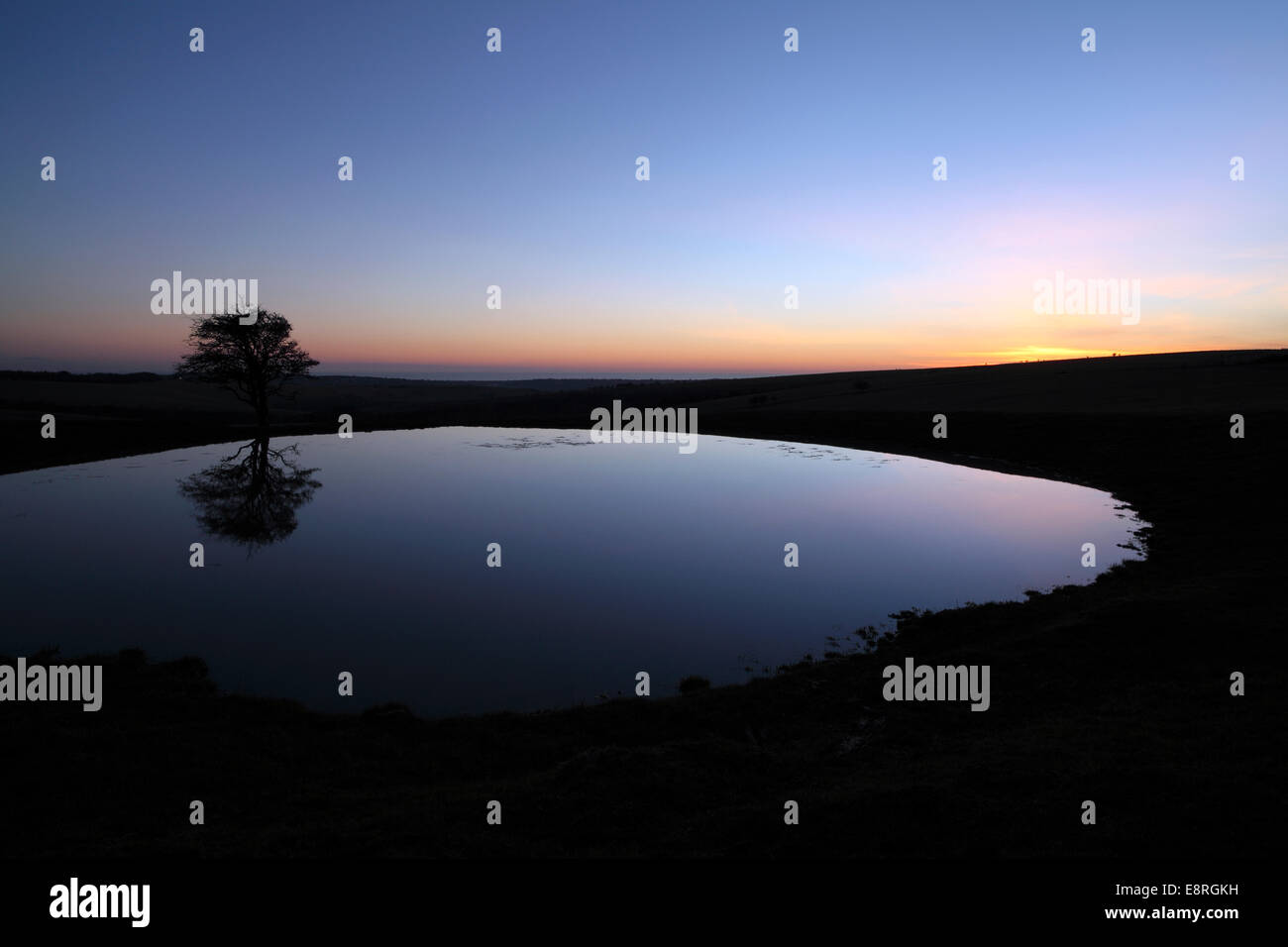 Dusk pond hi-res stock photography and images - Alamy