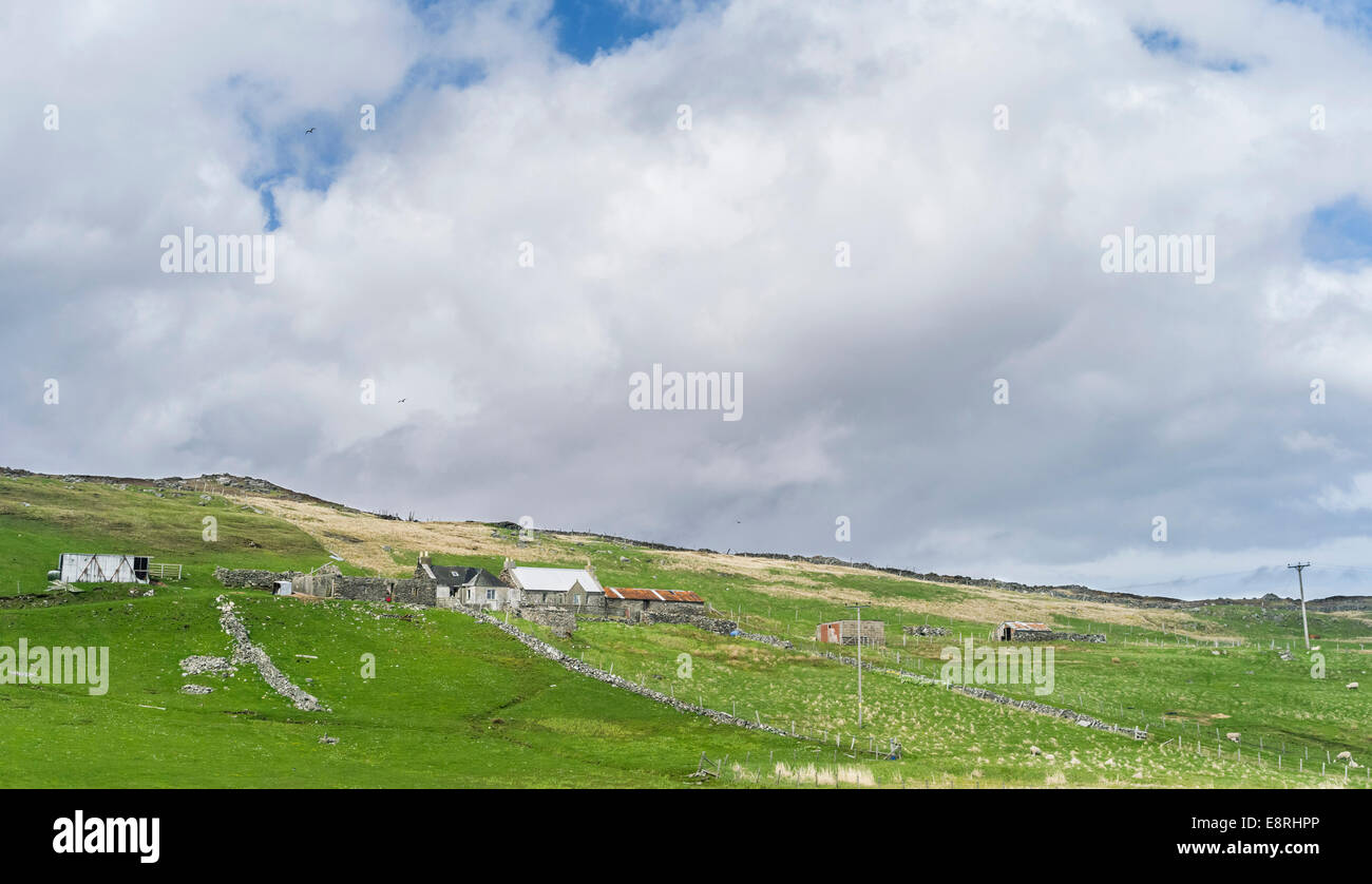 Landscape near Burravoe, Island of Yell, Shetland islands, Scotland ...
