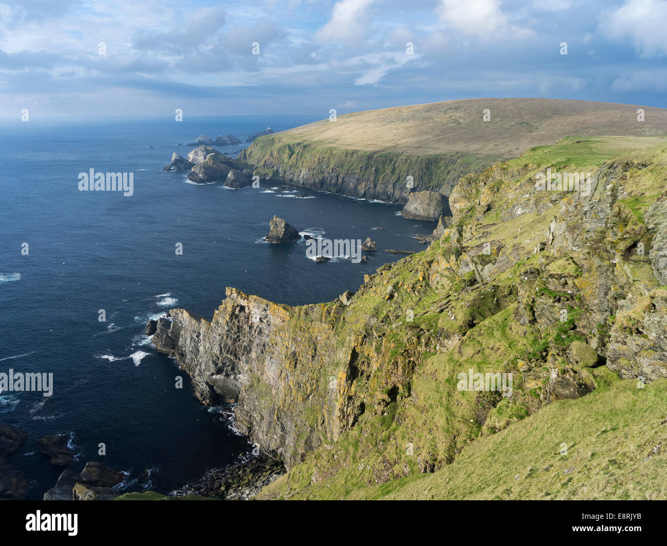 Unst island, Hermaness National Reserve located at the northern tip of ...