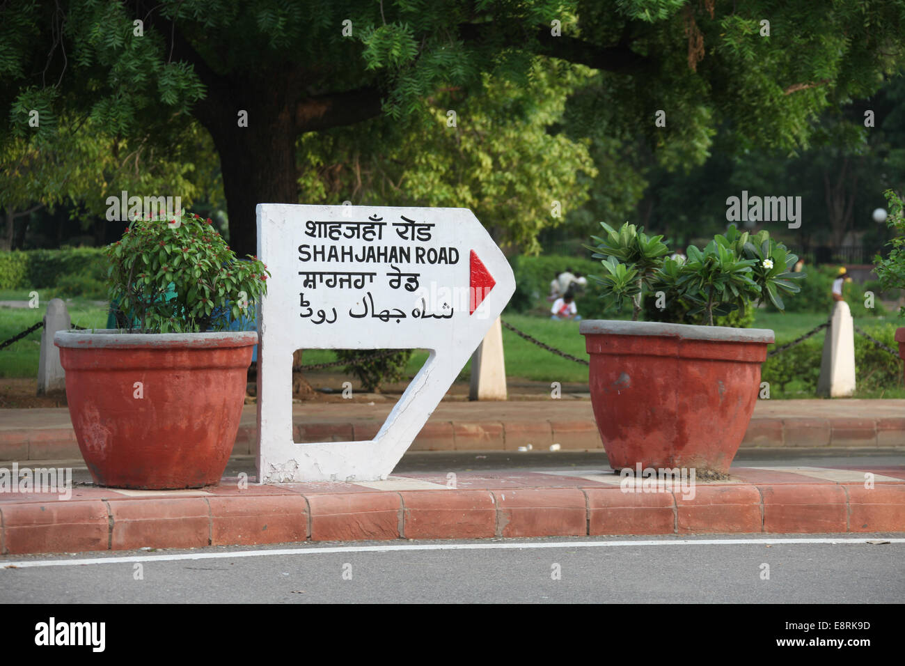 Shahjahan Road Sign near India Gate in new Delhi Stock Photo - Alamy