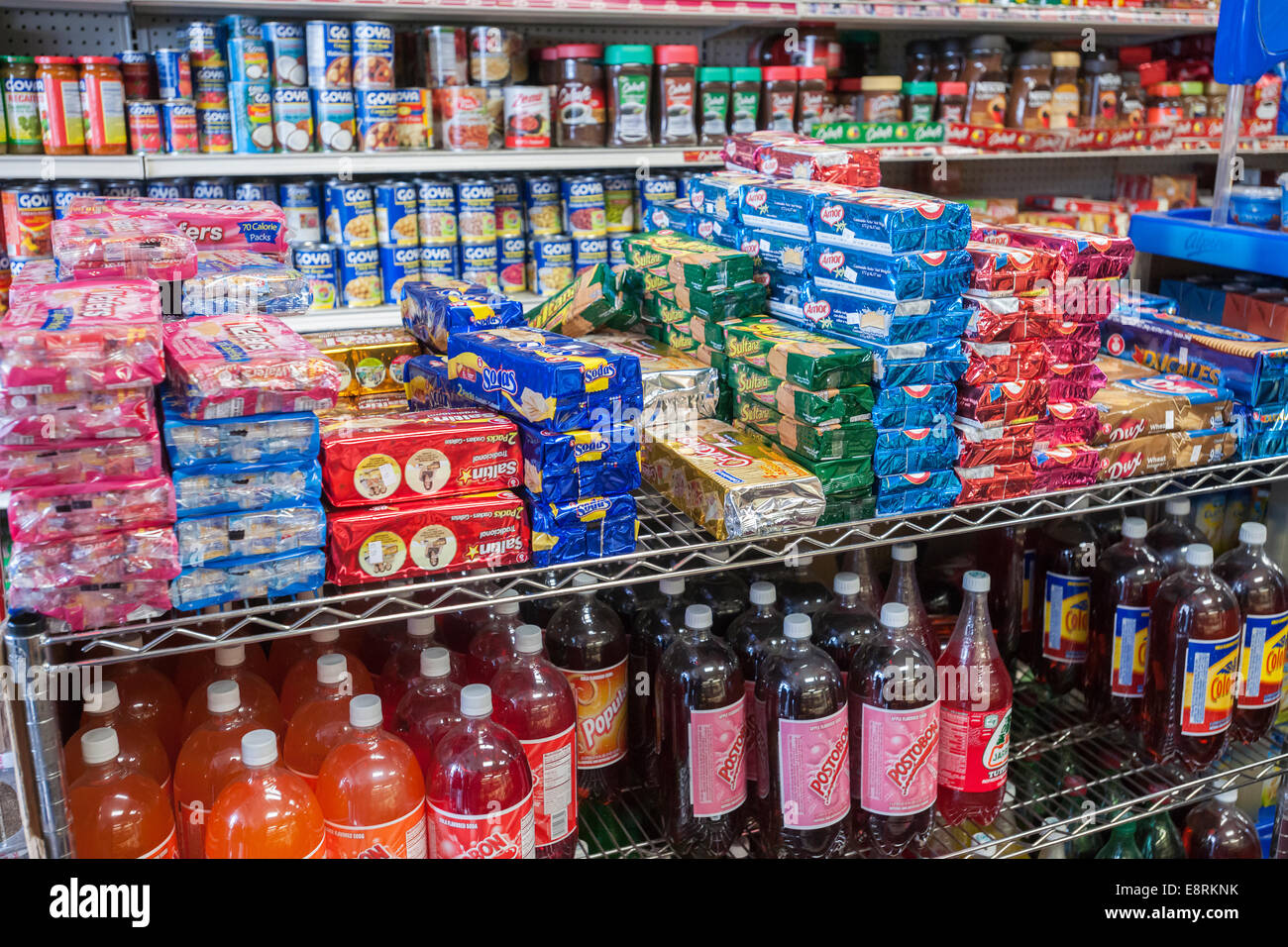 Hispanic products in a grocery in the Jackson Heights neighborhood in ...