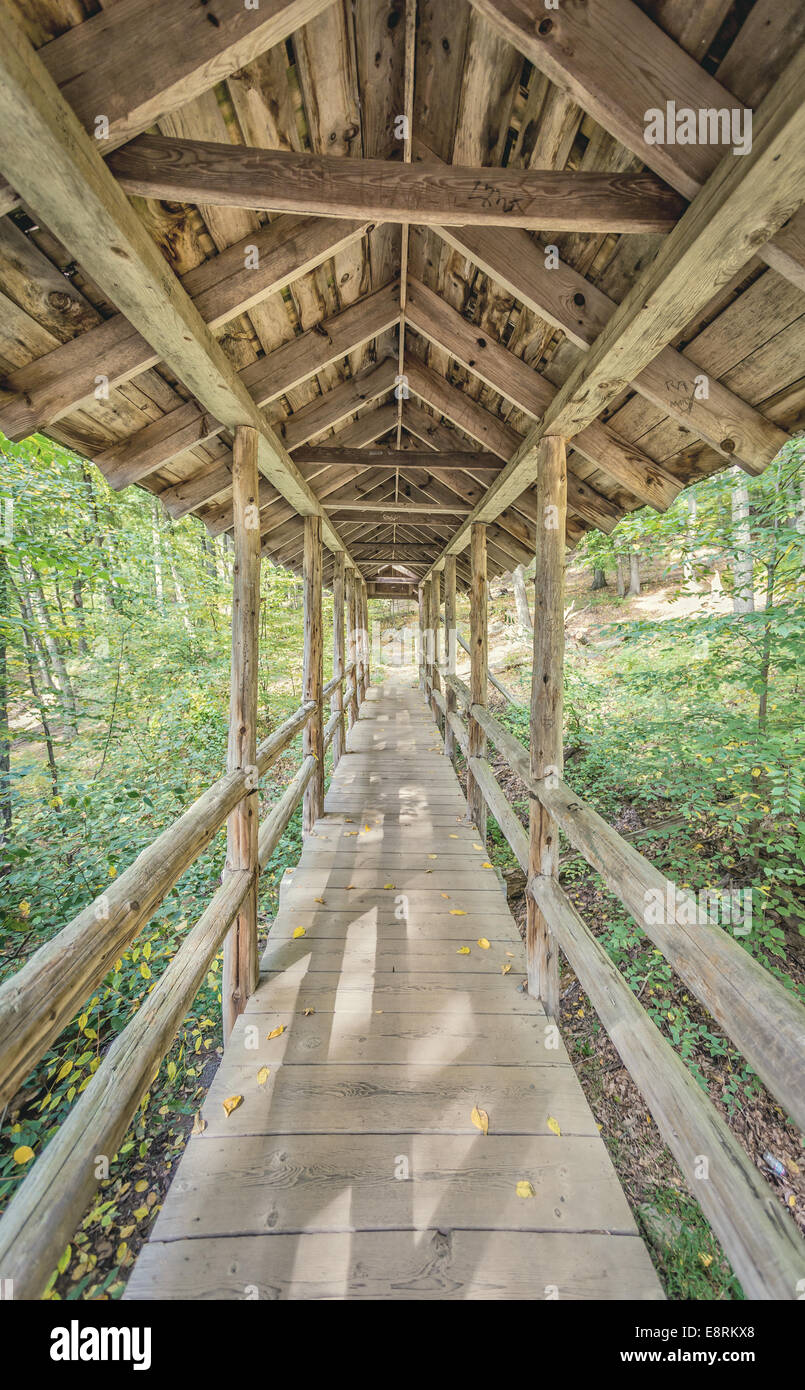 Wooden trestle bridge hi-res stock photography and images - Alamy