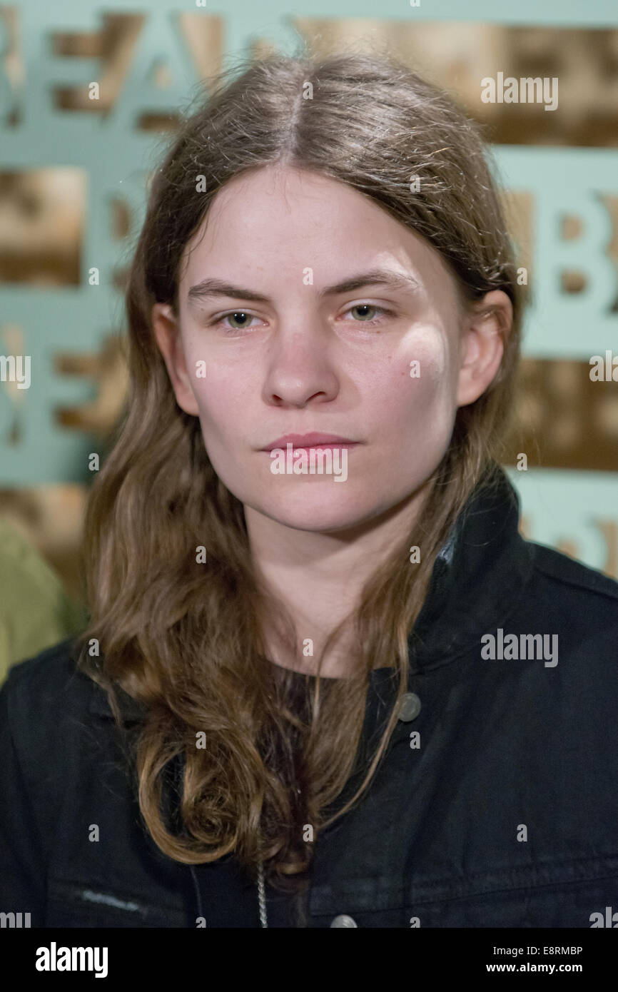 The singer Eliot Sumner, daughter of musician Sting, at the clothing ...
