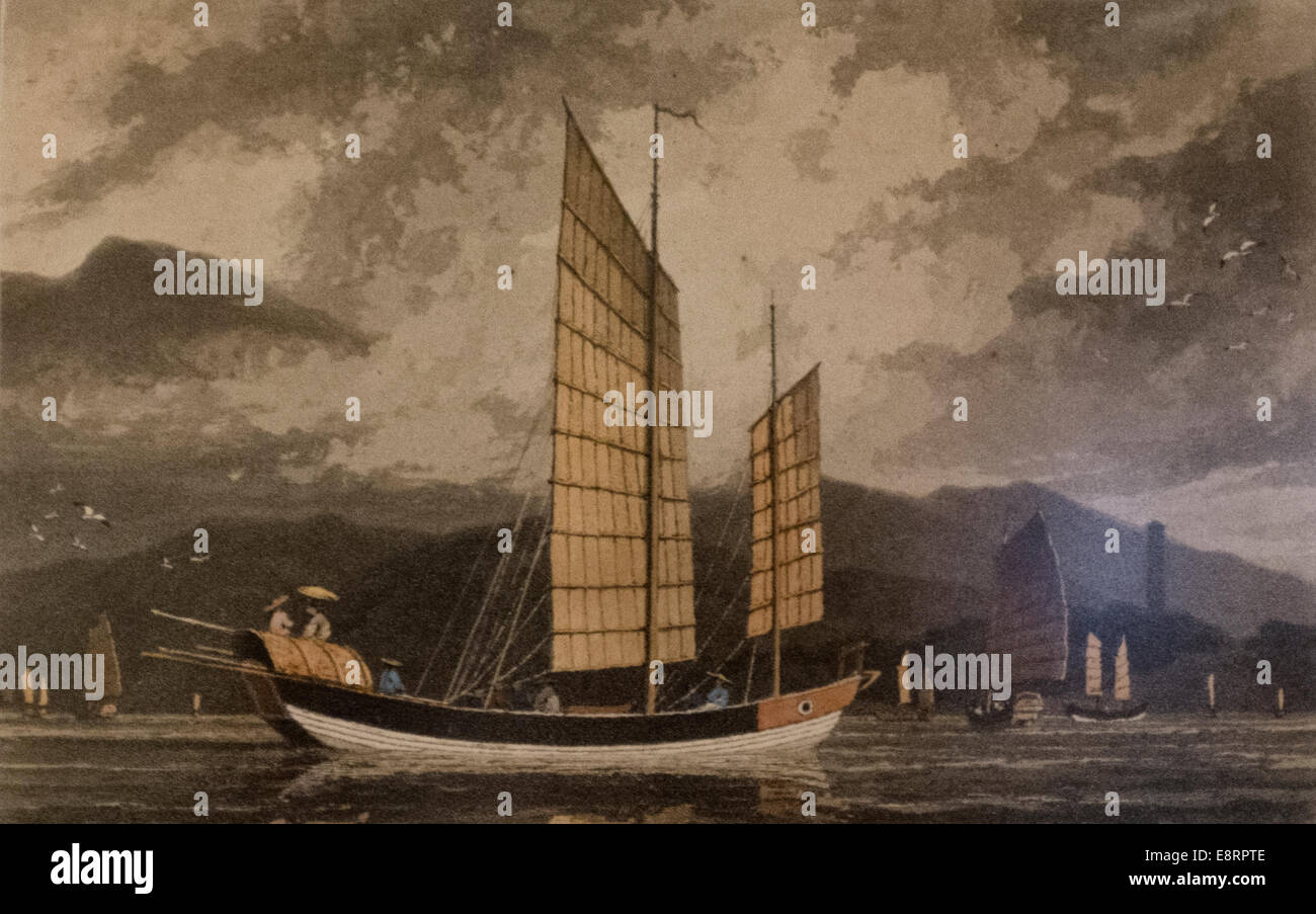 Chinese Vessels, circa 1800 Stock Photo - Alamy