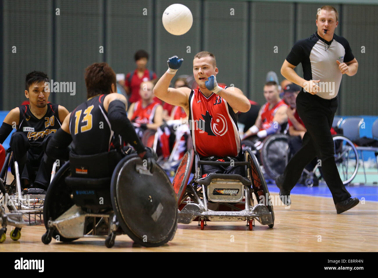 China, Japan. 11th Oct, 2014. Zak Madell (CAN) Wheelchair Rugby ...