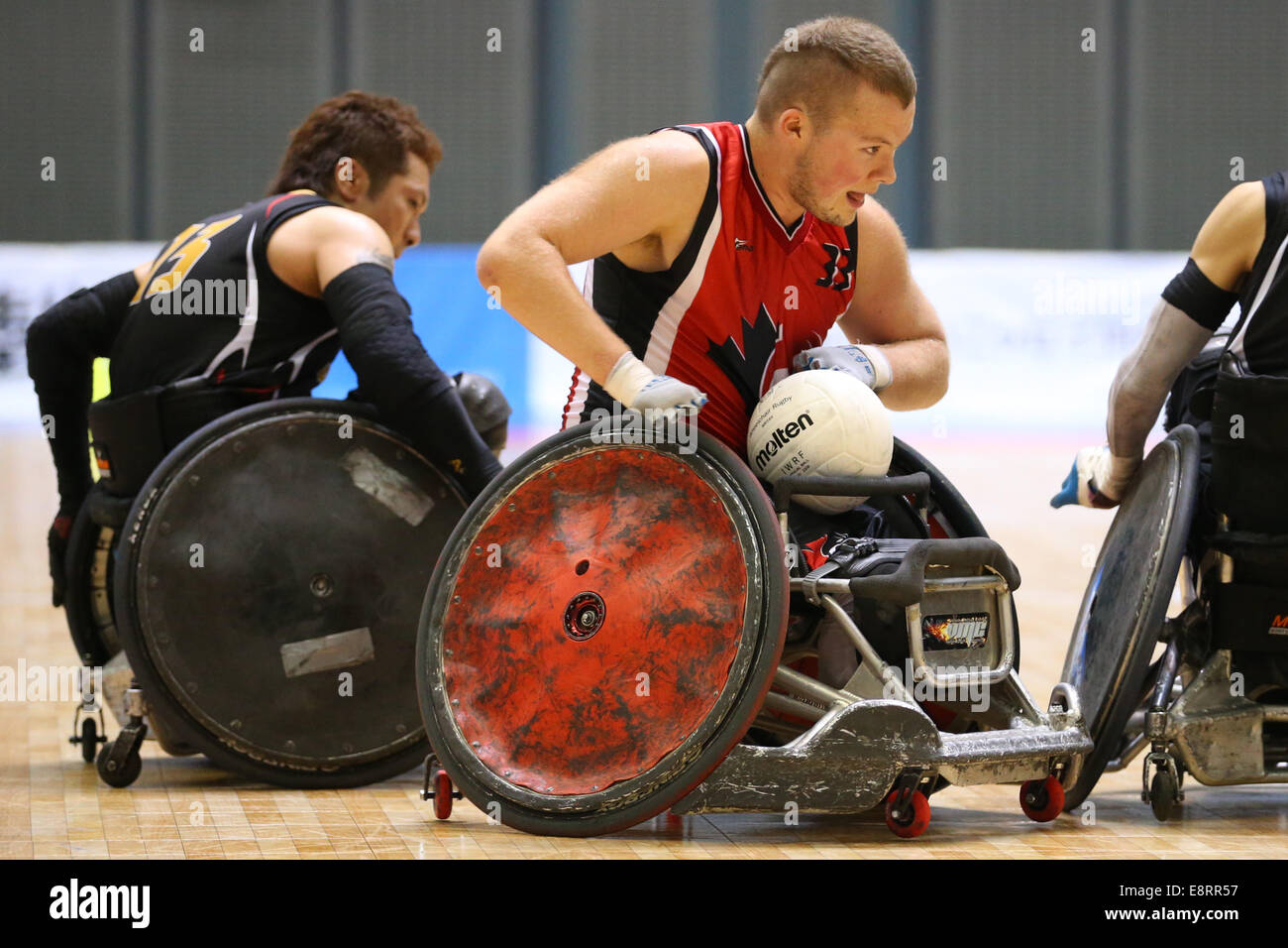 China, Japan. 11th Oct, 2014. Zak Madell (CAN) Wheelchair Rugby ...