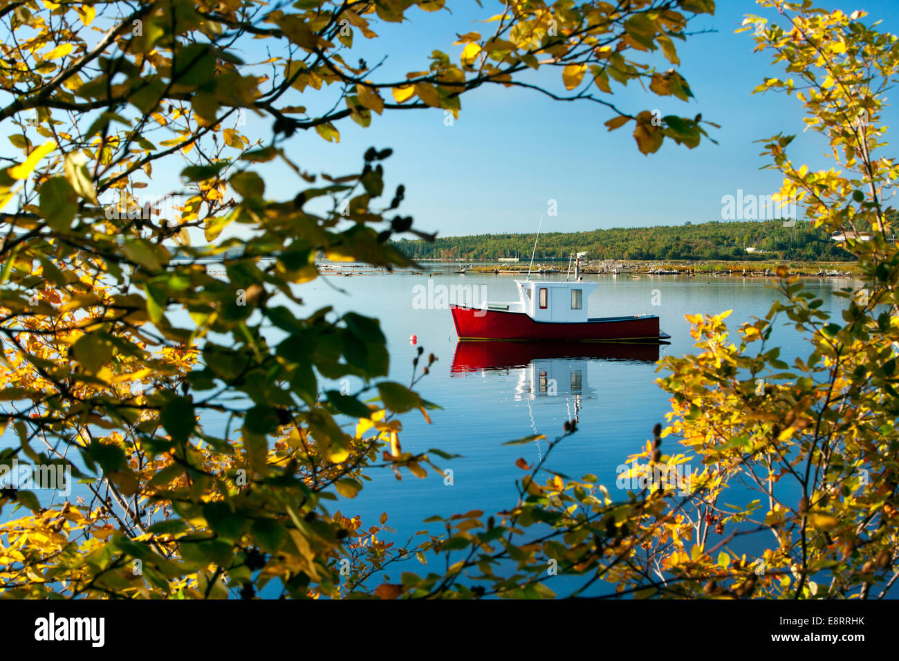 Red Cape Islander near Baddeck, Cape Breton Island, Nova Scotia, Canada ...
