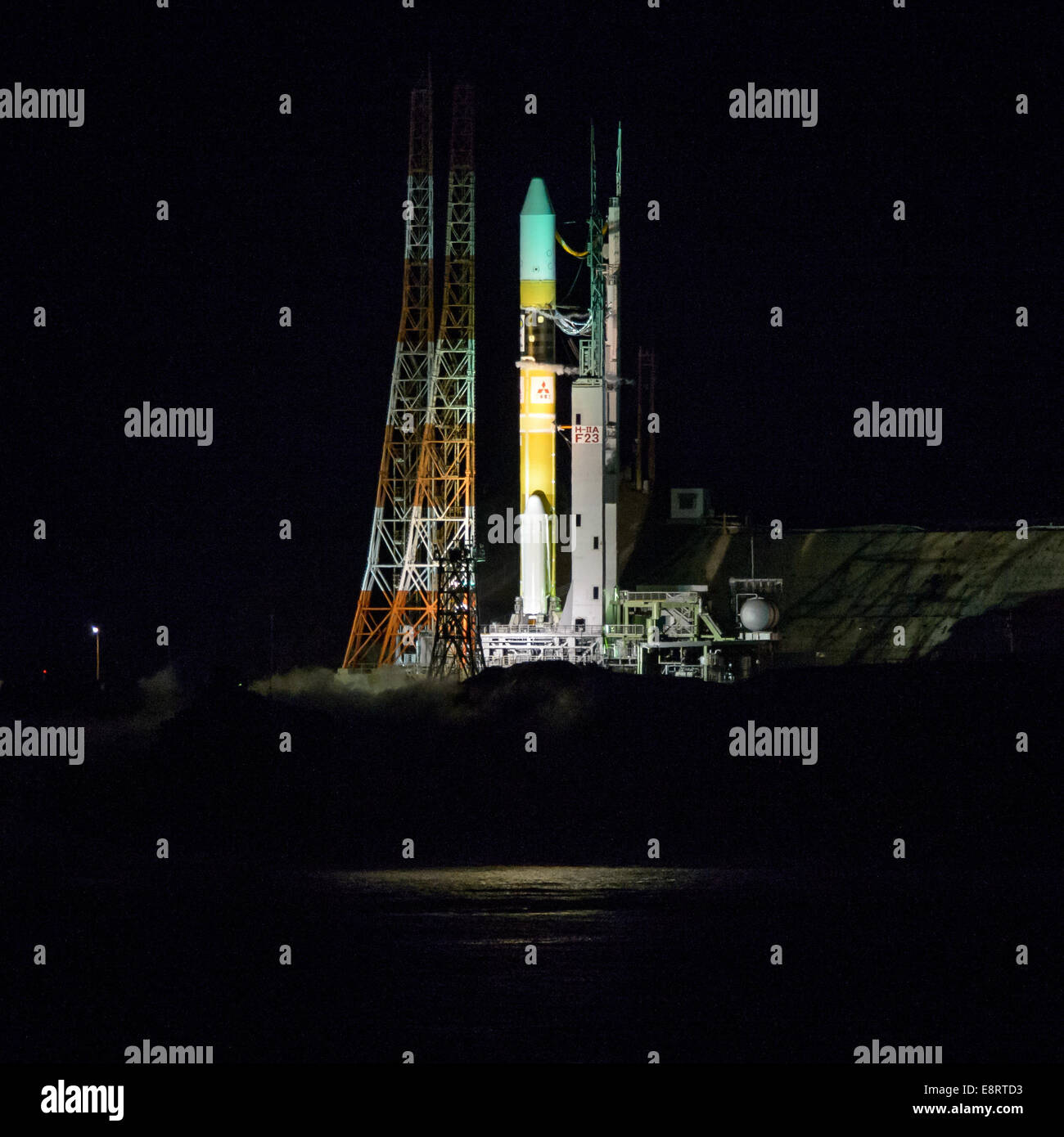 The H-IIA rocket, launched from Tanegashima Space Center in Japan ...