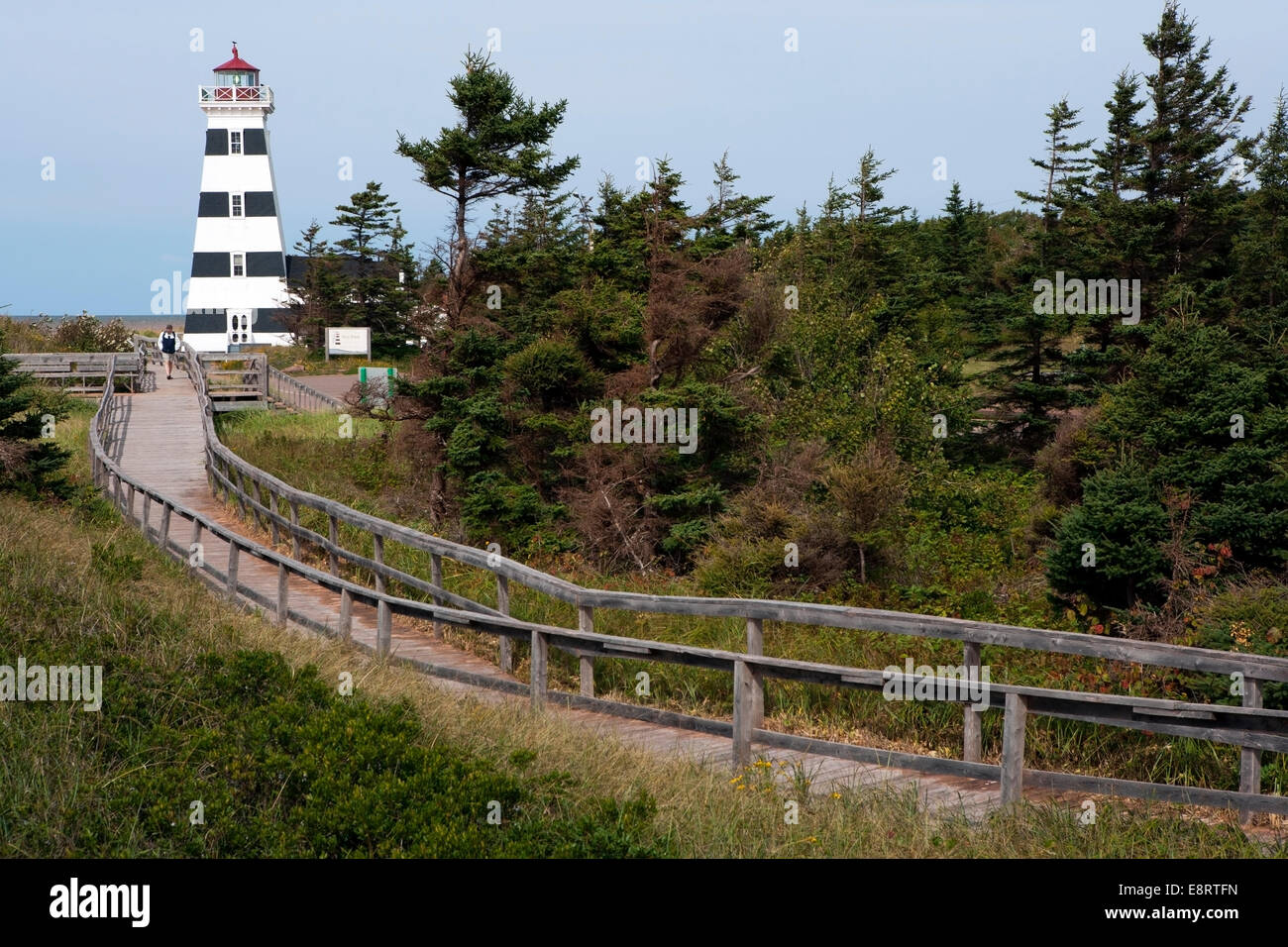 West Point Lighthouse - West Point, Prince Edward Island, Canada Stock ...