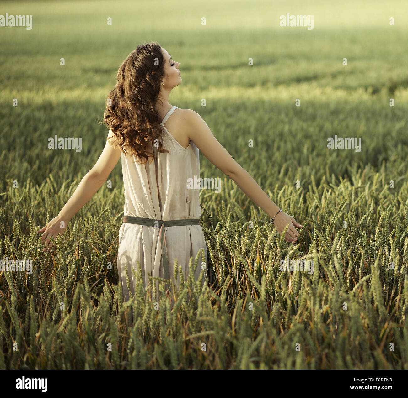 Pregnant young woman walking on hi-res stock photography and images - Alamy