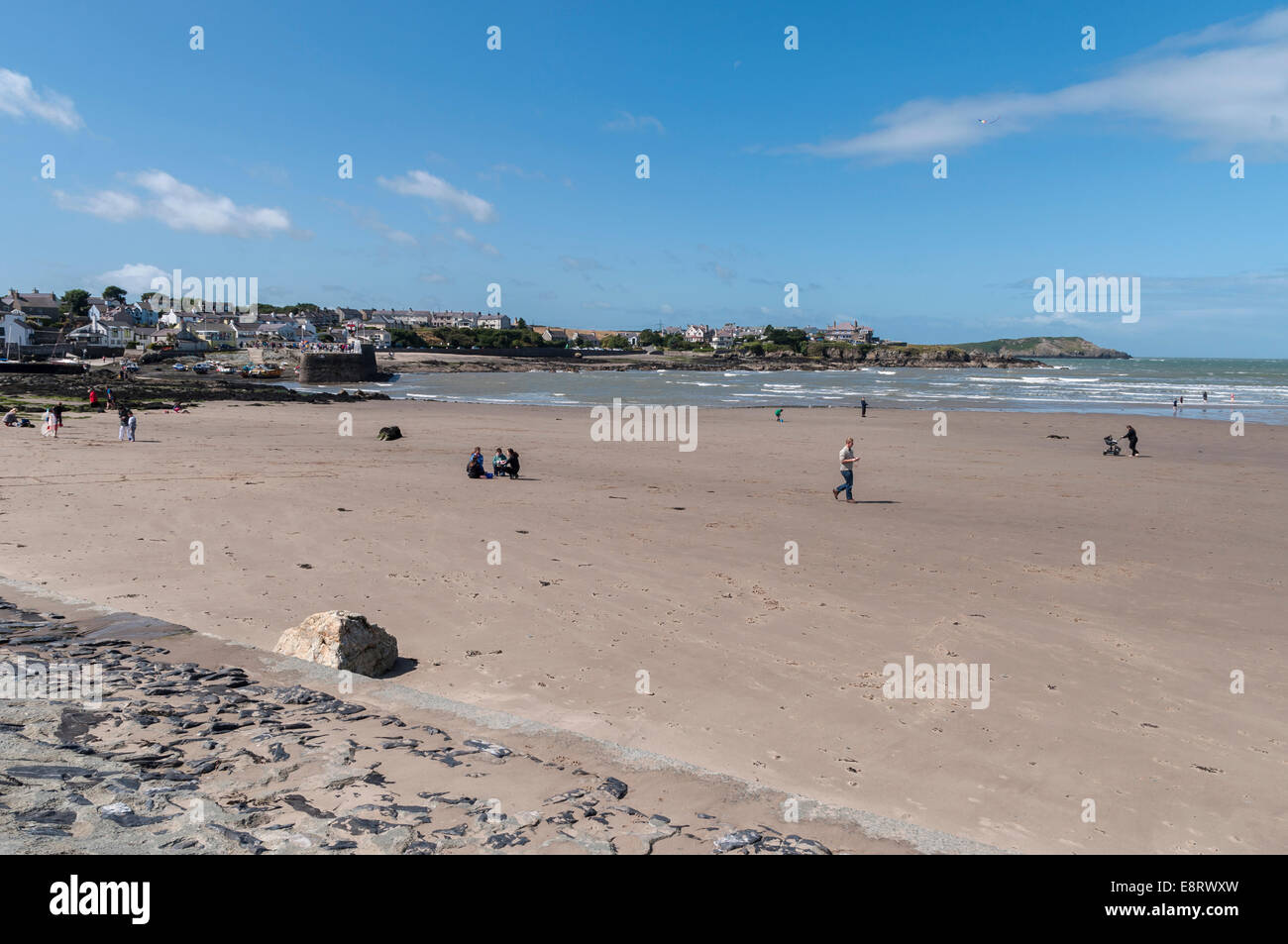 Cemaes Bay Anglesey North Wales on the R.N.L.I. Lifeboat day August ...