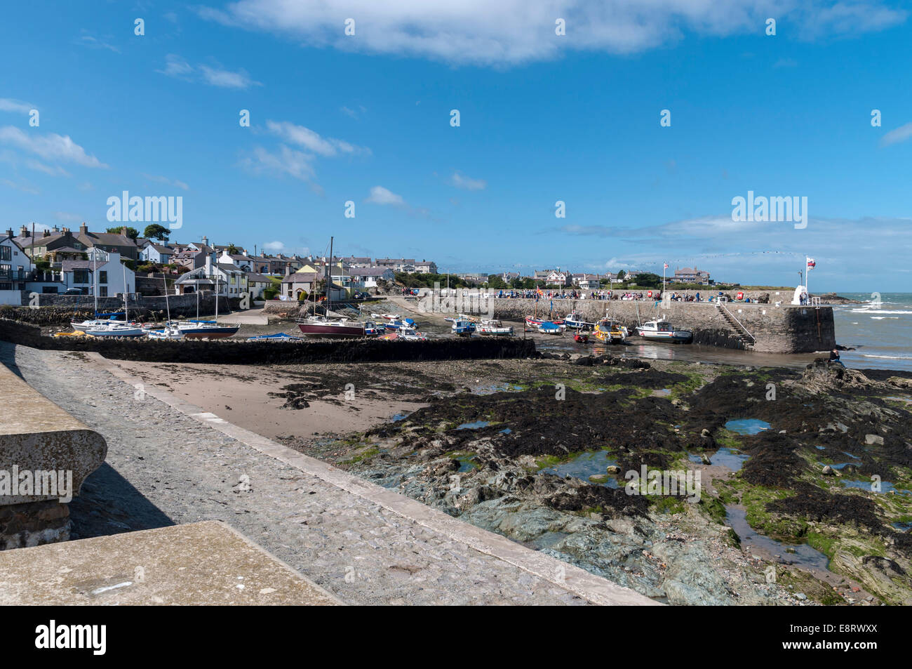 Cemaes Bay Anglesey North Wales on the R.N.L.I. Lifeboat day August ...
