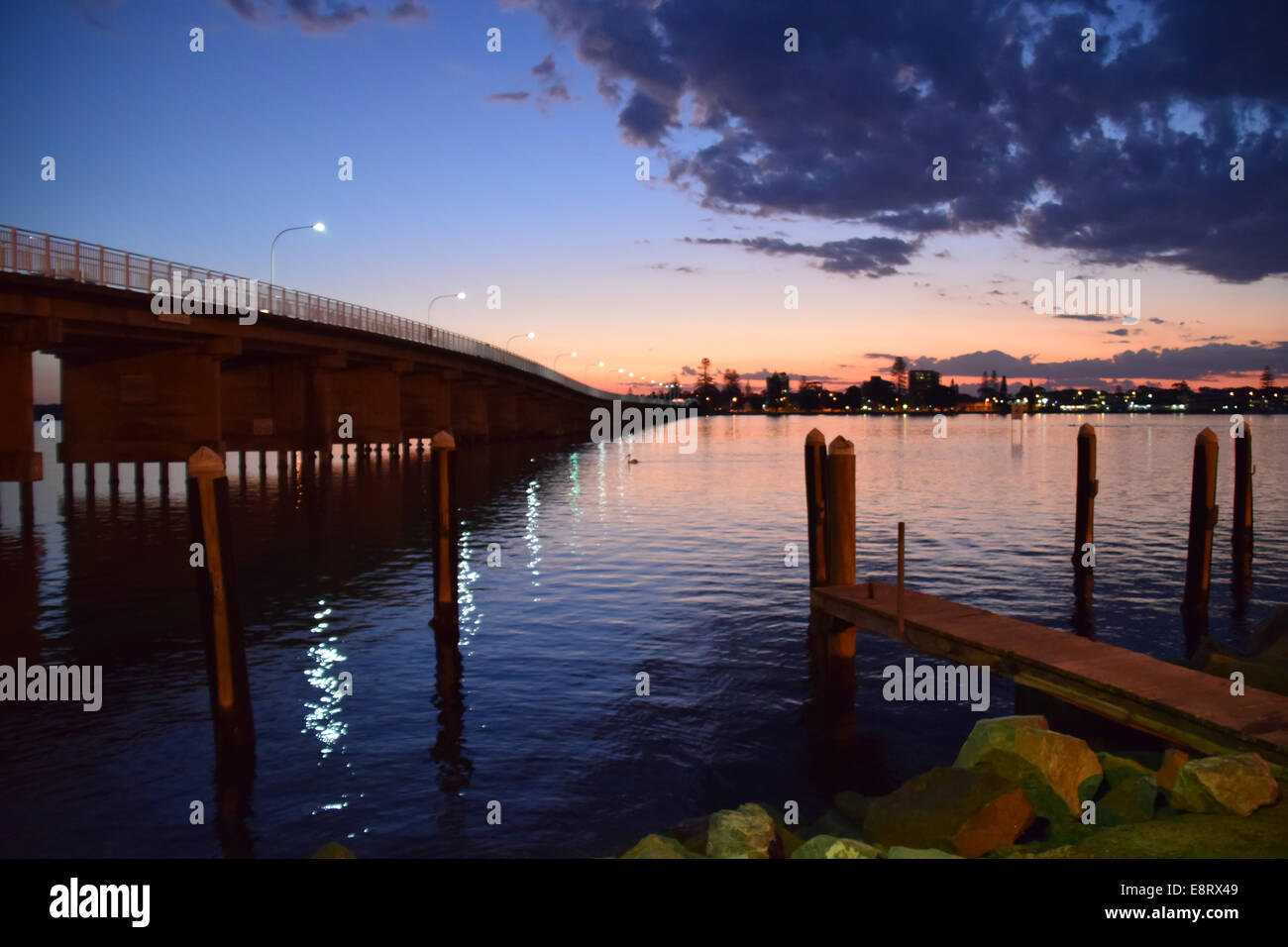 Sunset at Forster NSW Australia Stock Photo - Alamy