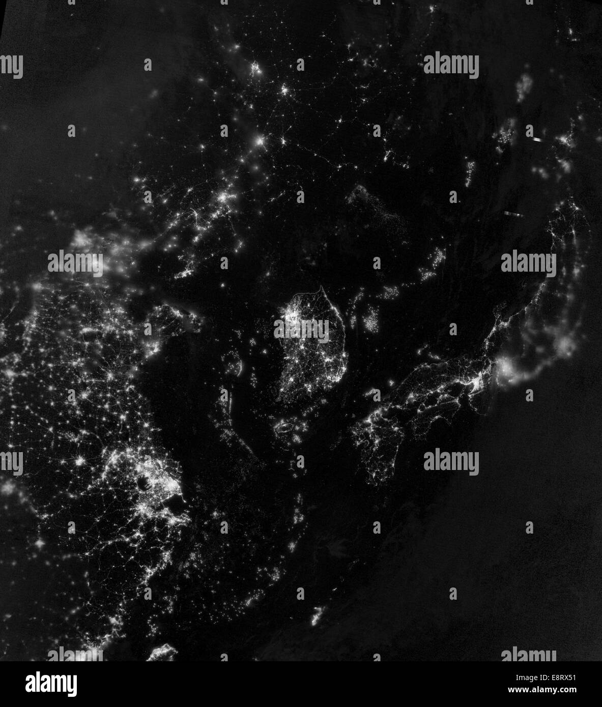 NASA image acquired September 24, 2012 City lights at night are a ...