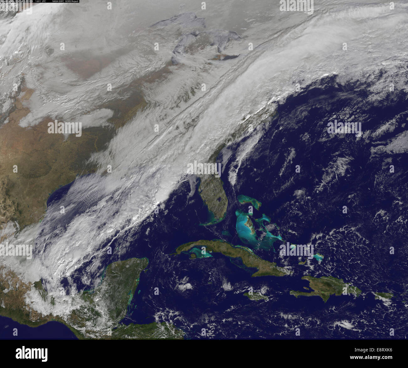 A strong cold front moving through the eastern United States is ...