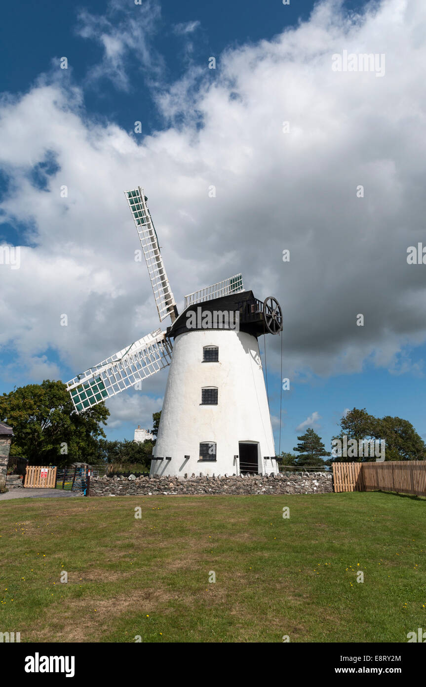 Melin Llynnon Windmill Llanddeusant on Anglesey North Wales Stock Photo ...