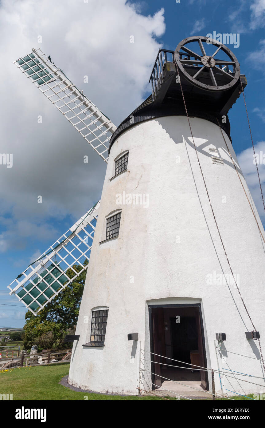 Melin Llynnon Windmill Llanddeusant on Anglesey North Wales Stock Photo ...