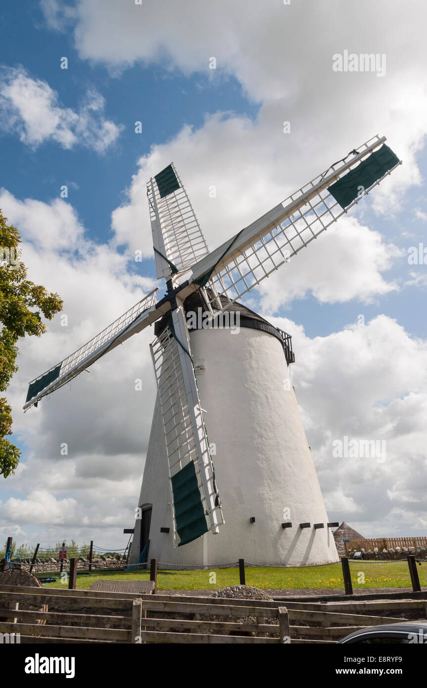 Melin Llynnon Windmill Llanddeusant on Anglesey North Wales Stock Photo ...