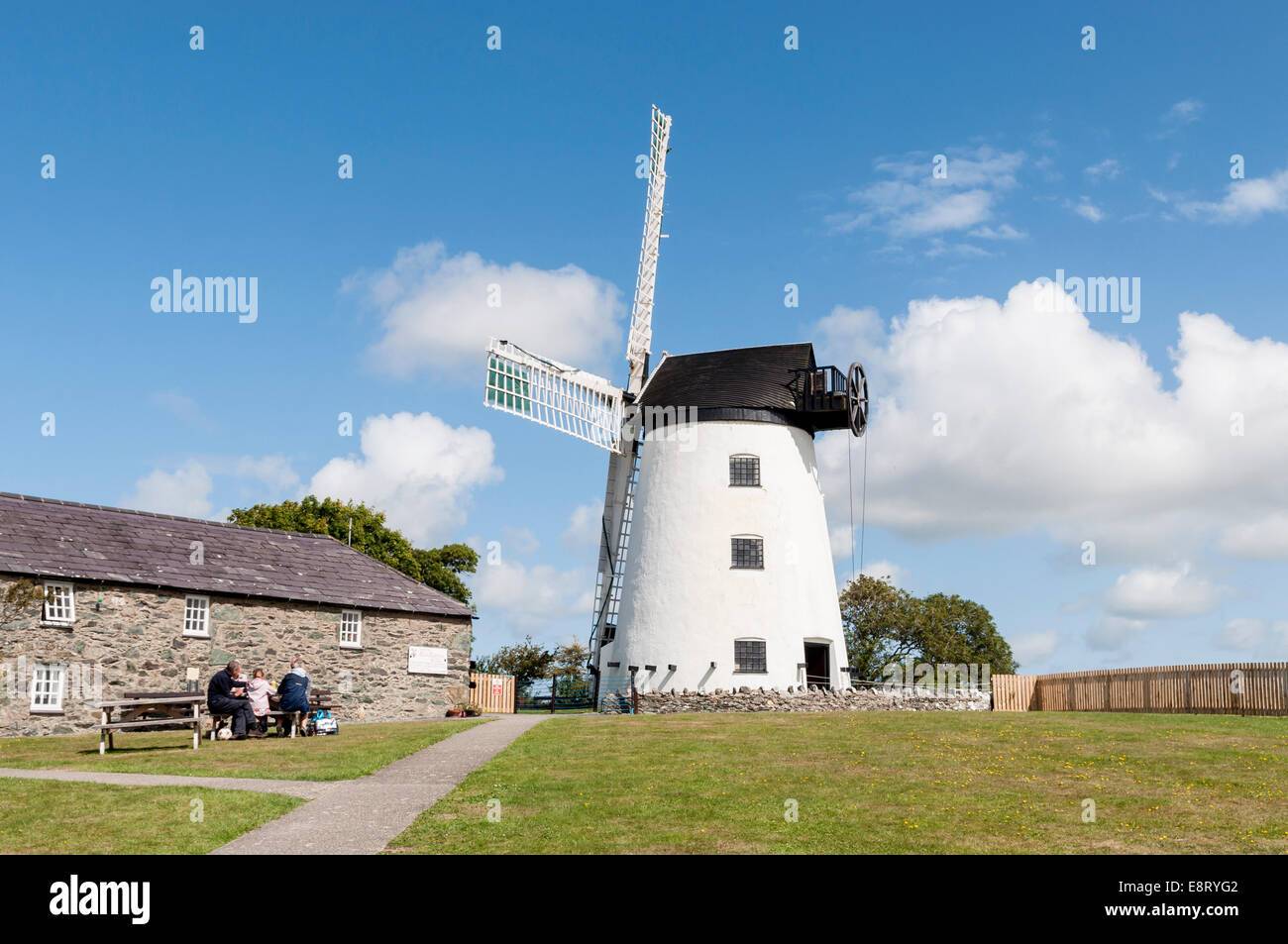 Melin Llynnon Windmill Llanddeusant on Anglesey North Wales Stock Photo ...