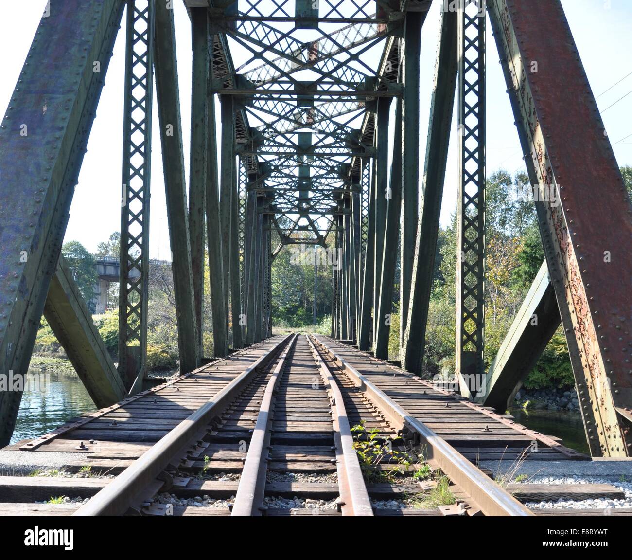 Close up railway bridge Stock Photo - Alamy