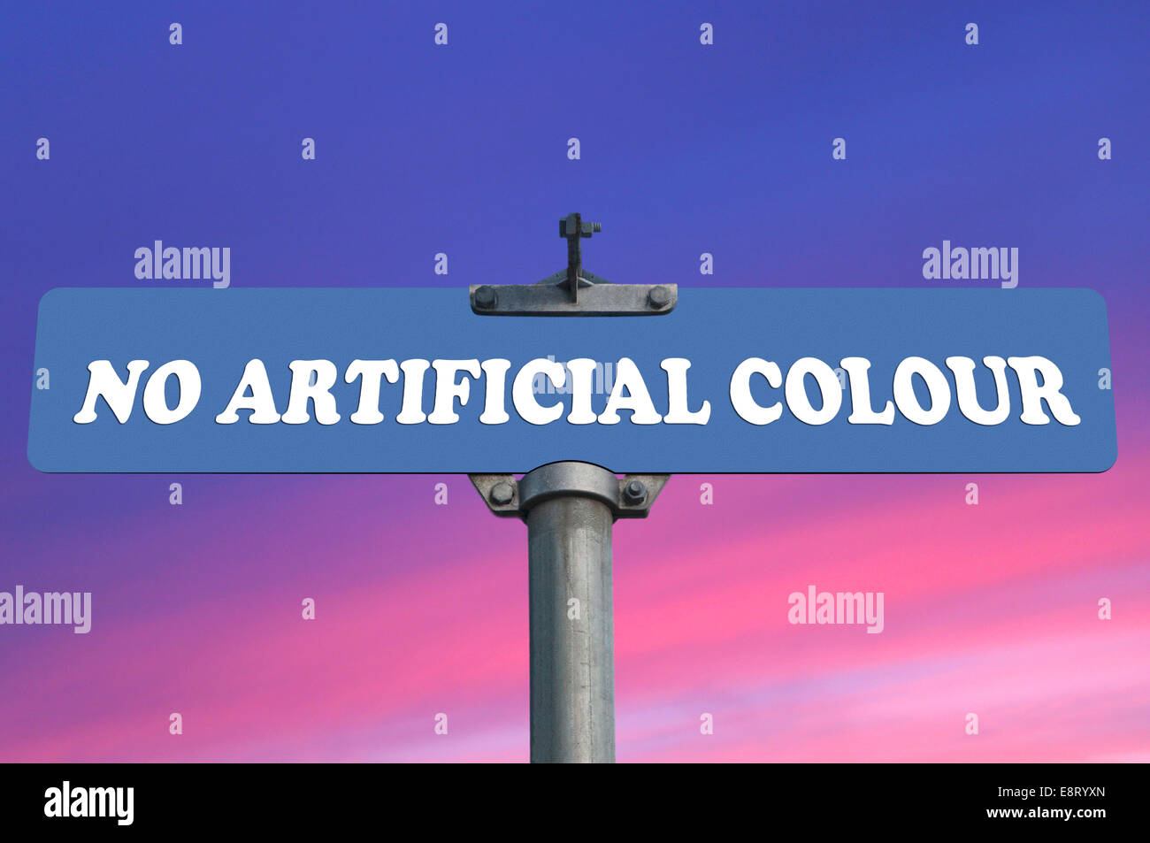 No artificial colour road sign Stock Photo - Alamy