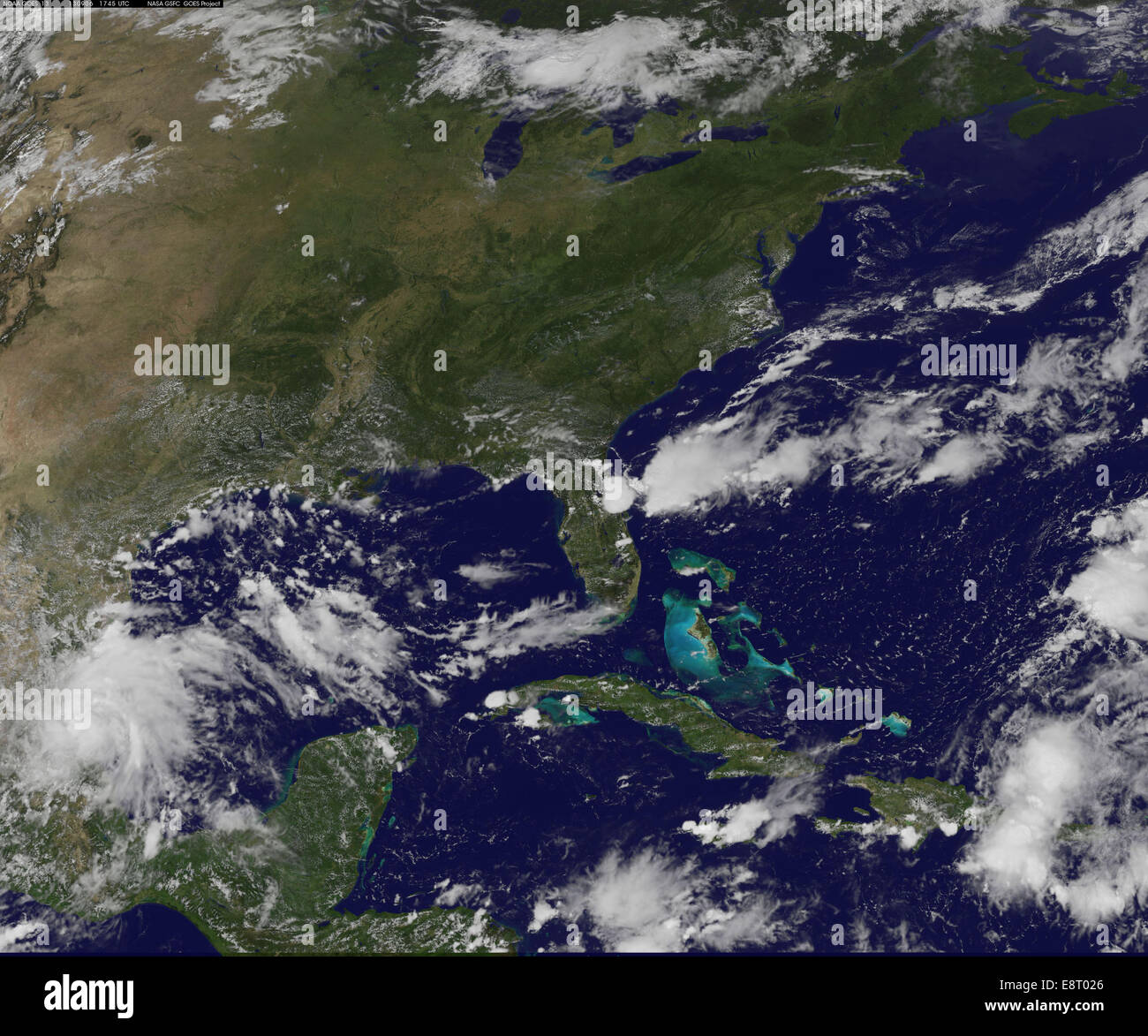NASA's satellite captures a detailed view of the launch site for the ...