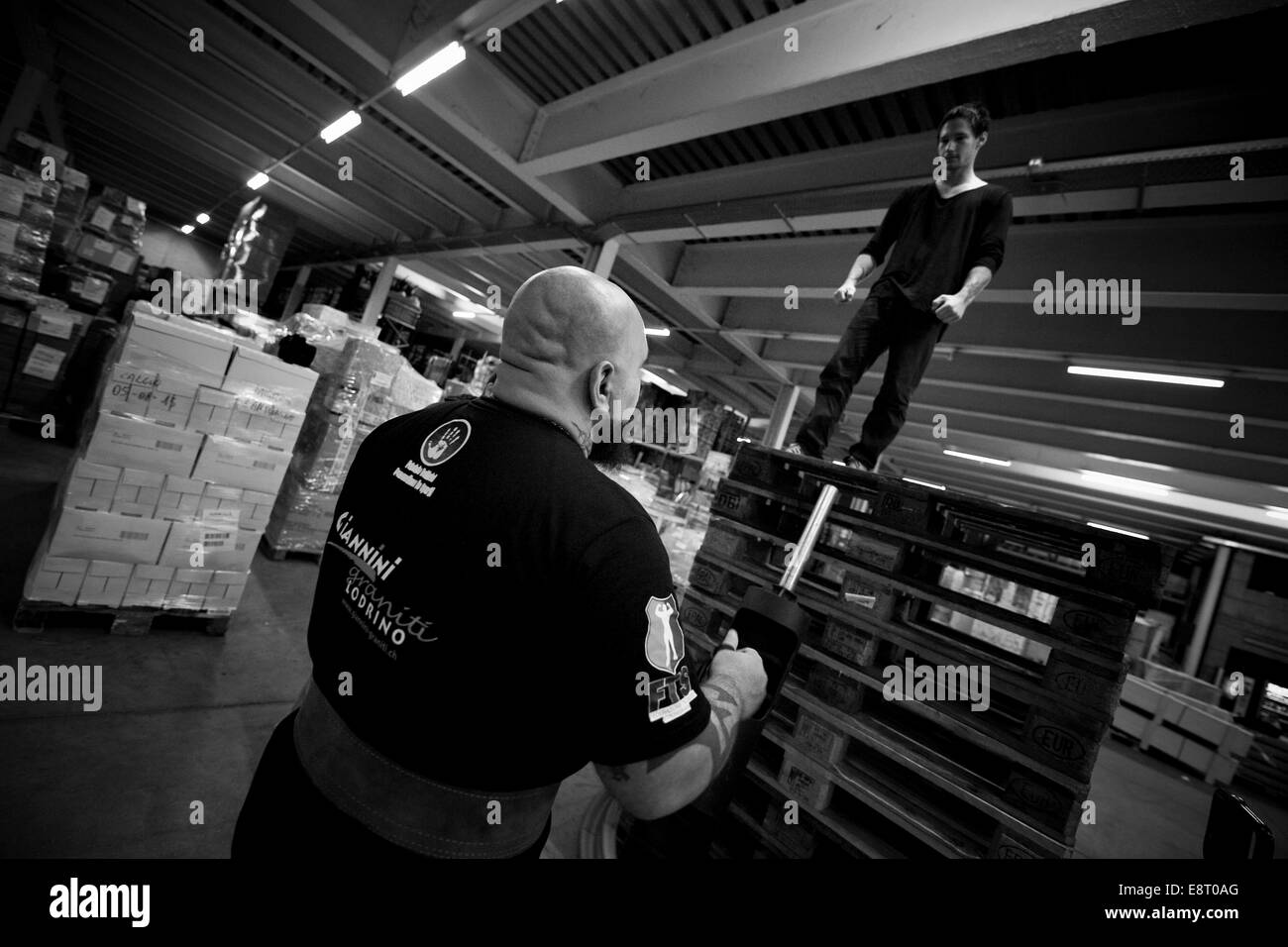 Switzerland, Bedano, Paolo Sagliocco Strongman and Kevin Delcò ...