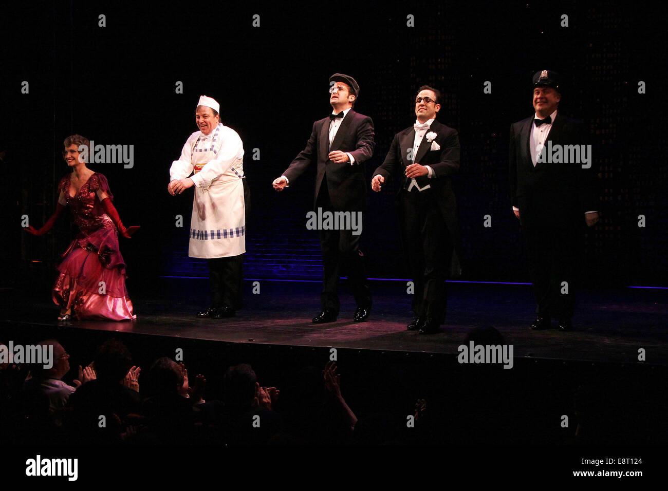 Opening night of the musical Bullets Over Broadway at the St. James ...