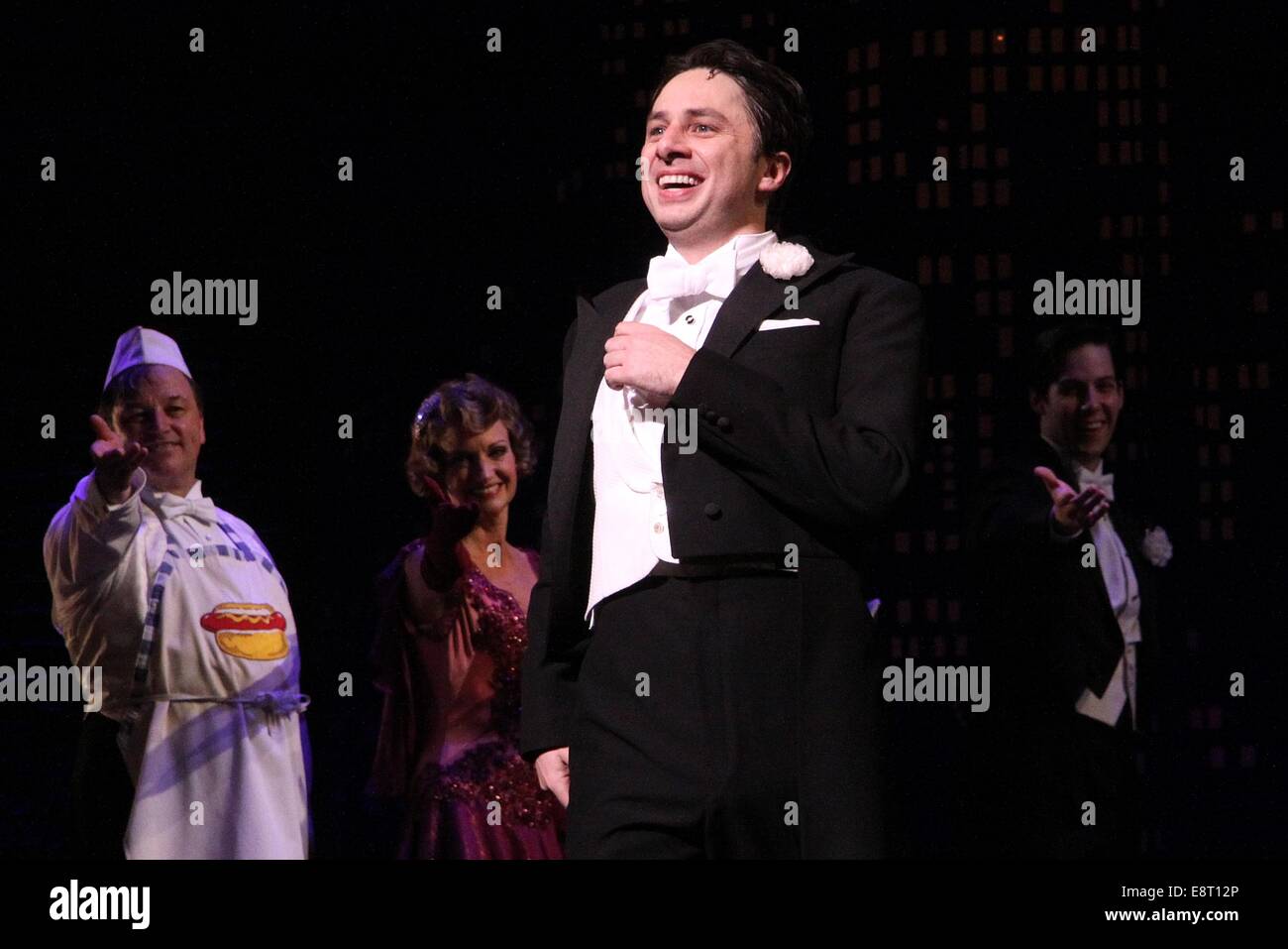 Opening night of the musical Bullets Over Broadway at the St. James ...