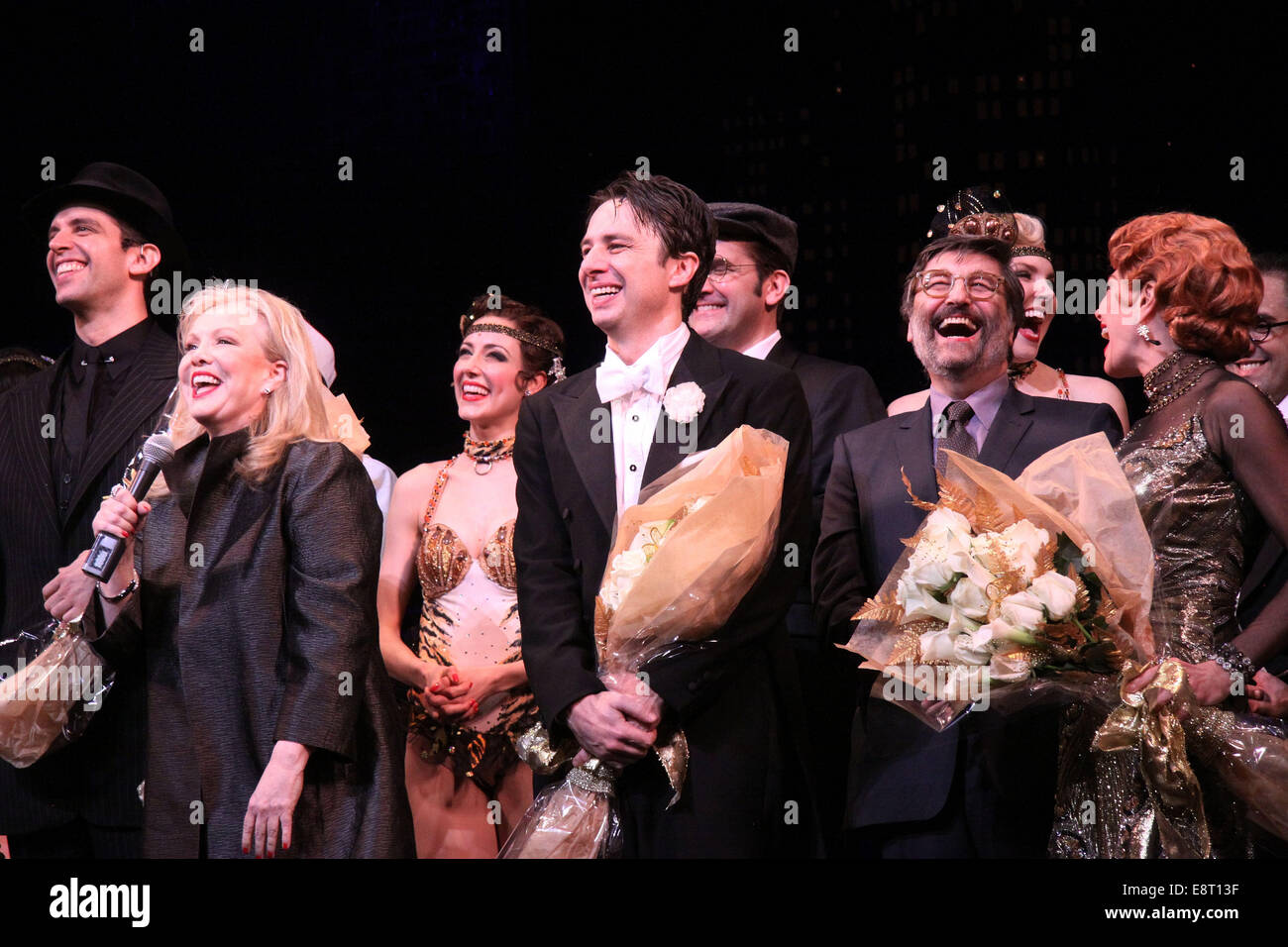 Opening night of the musical Bullets Over Broadway at the St. James ...
