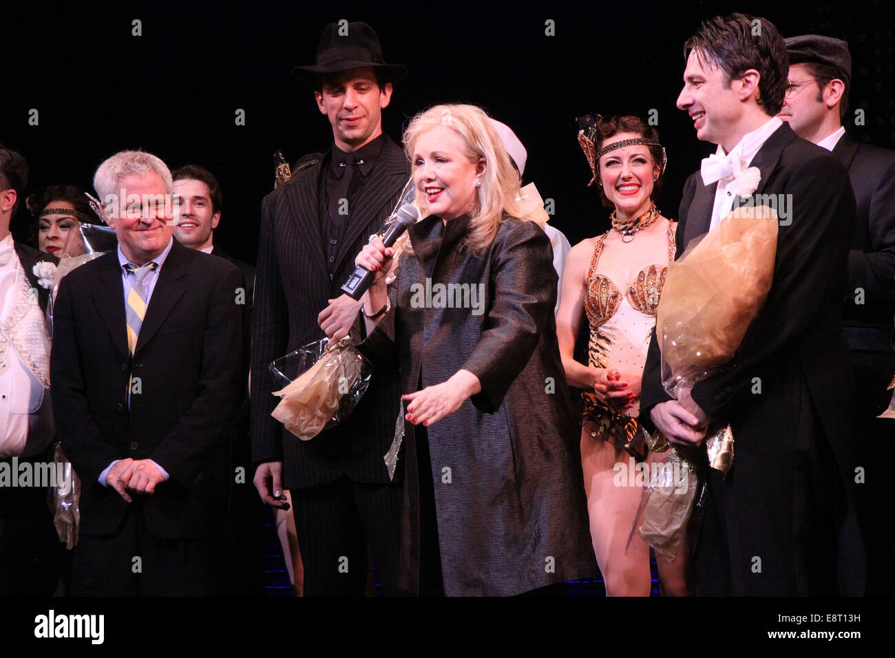 Opening night of the musical Bullets Over Broadway at the St. James ...