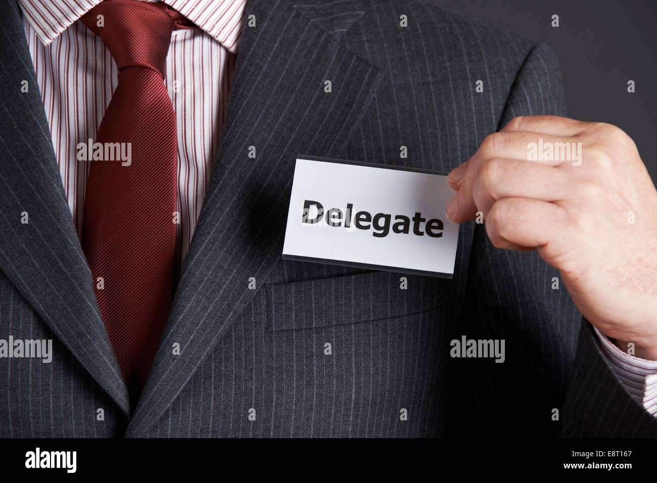 Delegate label hi-res stock photography and images - Alamy