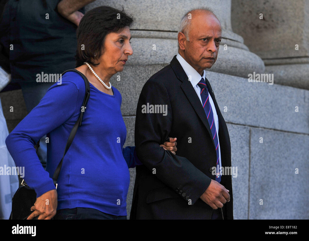 Cape Town, South Africa. 13th Oct, 2014. Snila and Prakash Dewani ...