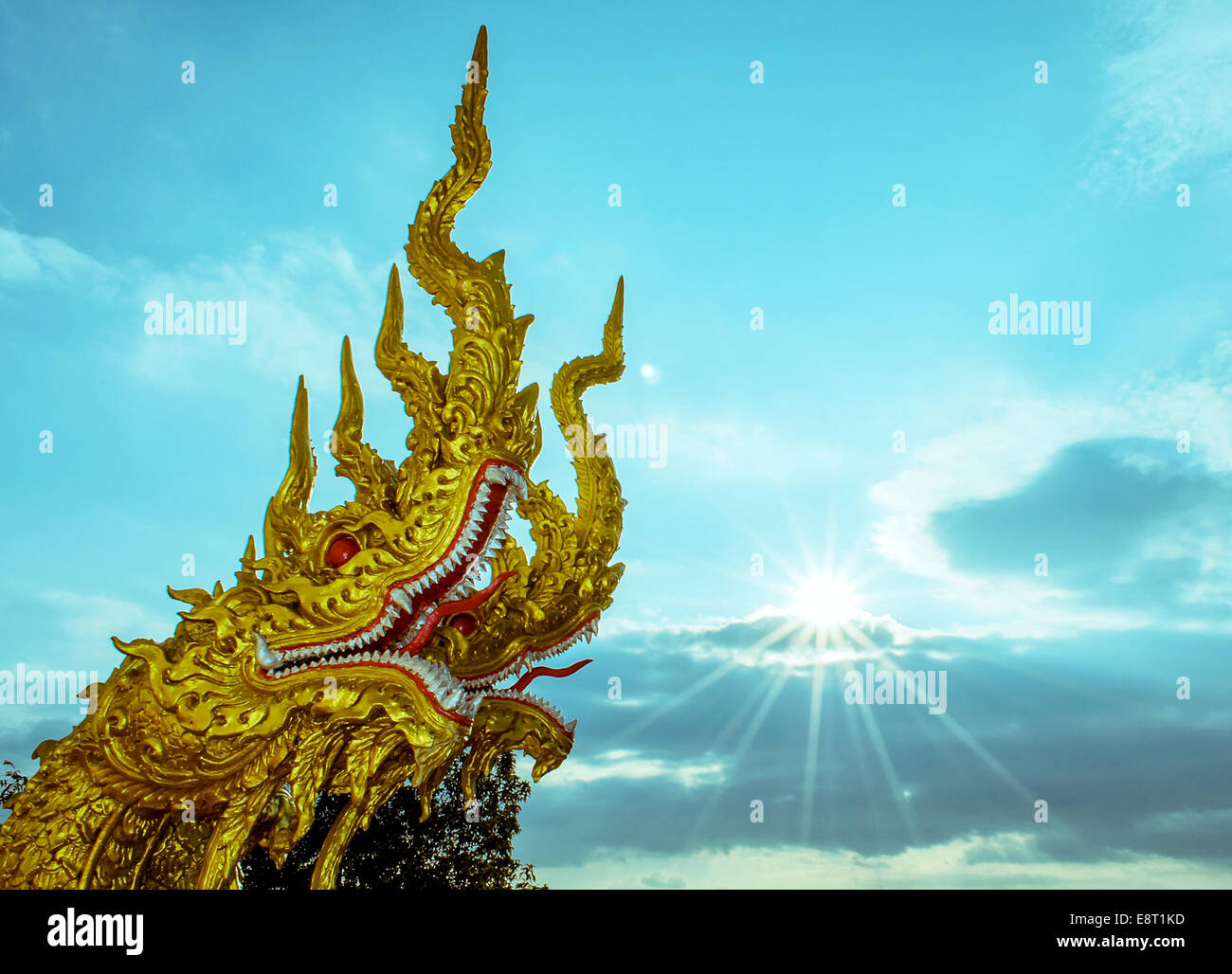 Thai traditional naga decoration hi-res stock photography and images ...