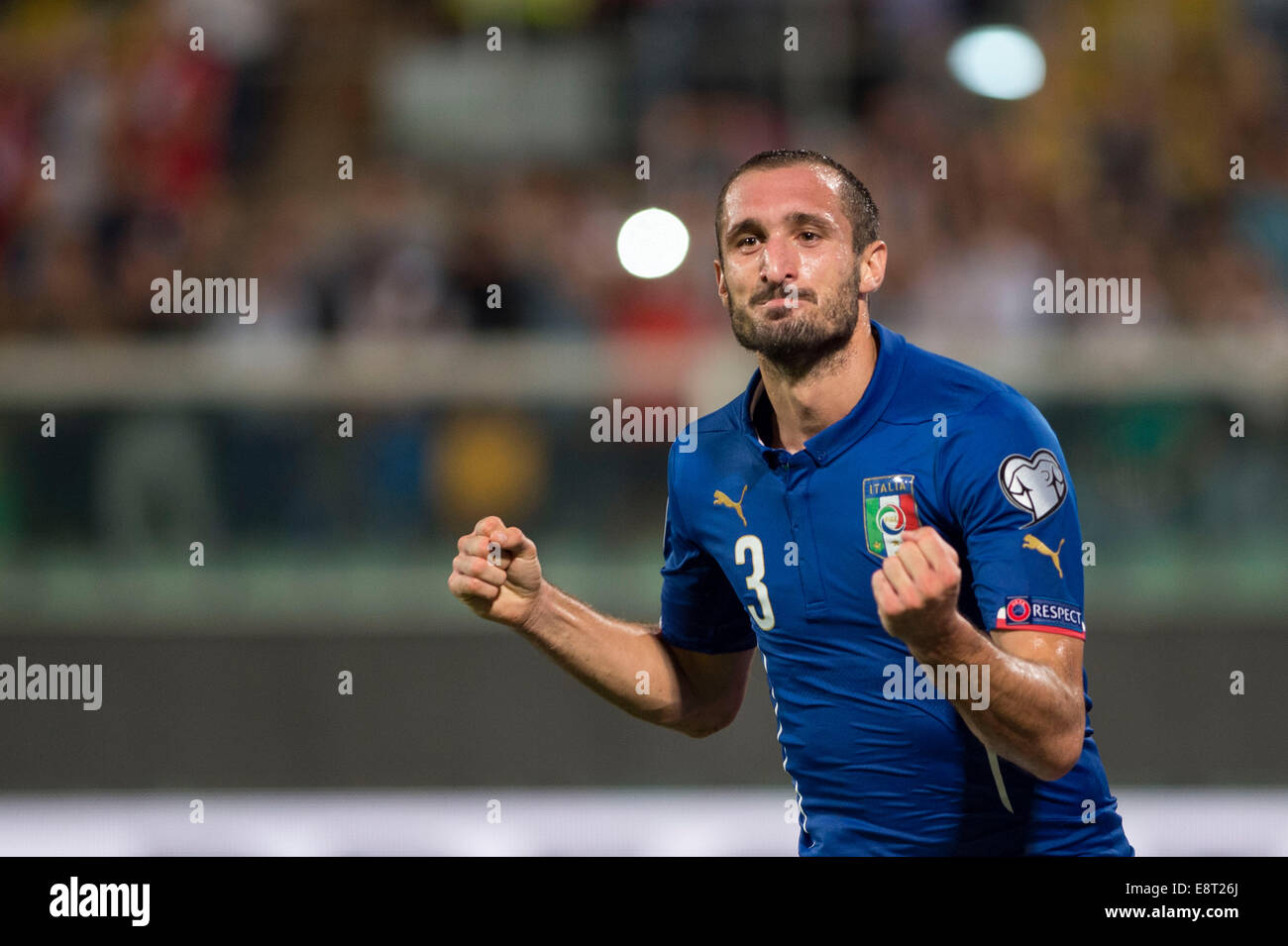 Palermo, Italy. 10th Oct, 2014. Giorgio Chiellini (ITA) Football/Soccer ...
