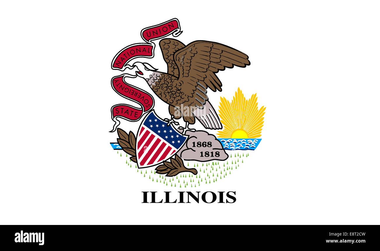 Illinois state flag hi-res stock photography and images - Alamy