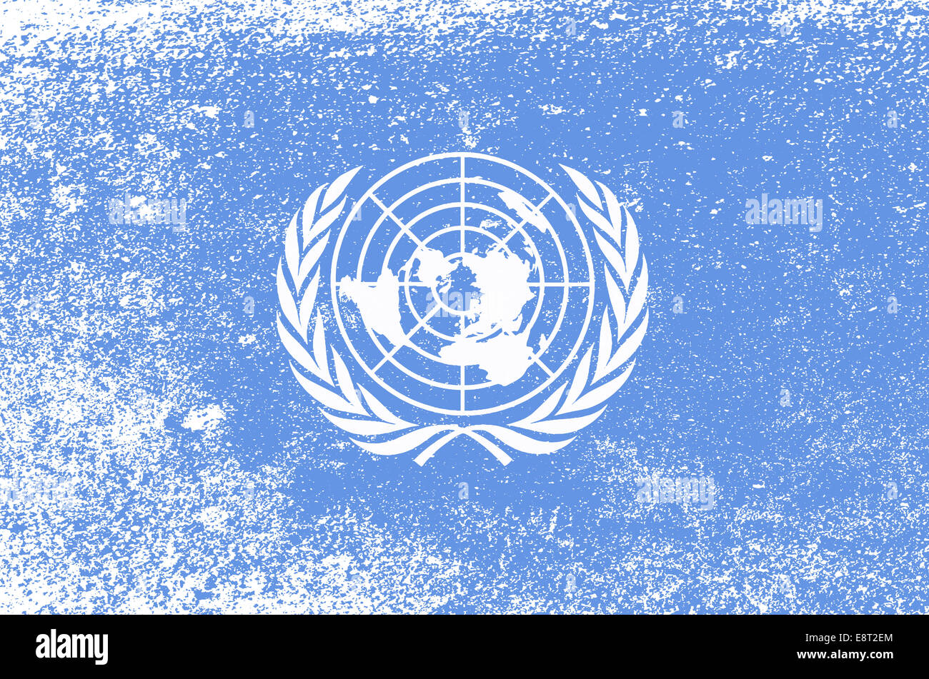 Un logo and flag hi-res stock photography and images - Alamy
