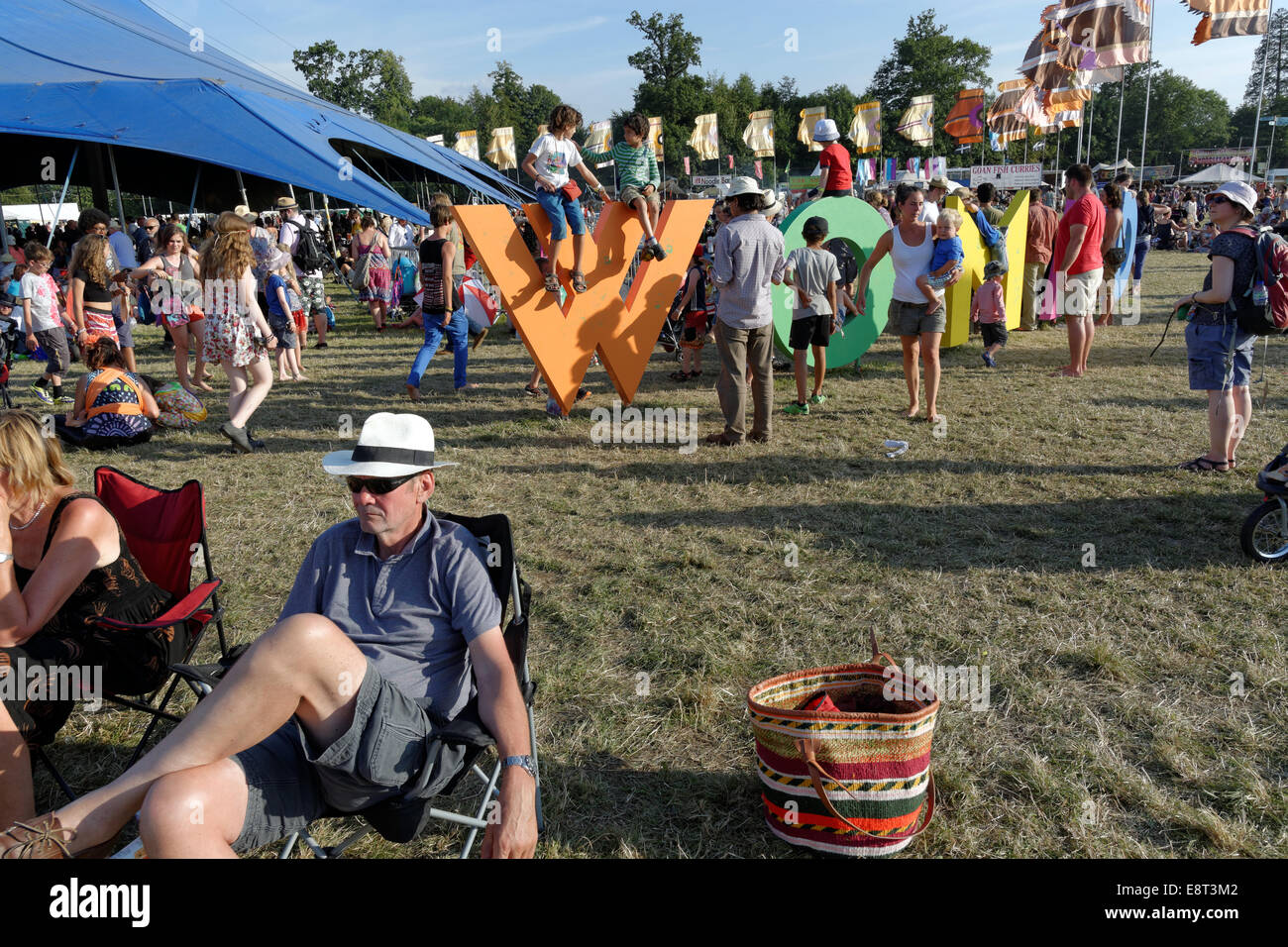 Open Air Stage, WOMAD 2014, Charlton Park, Wiltshire, England, UK, GB ...