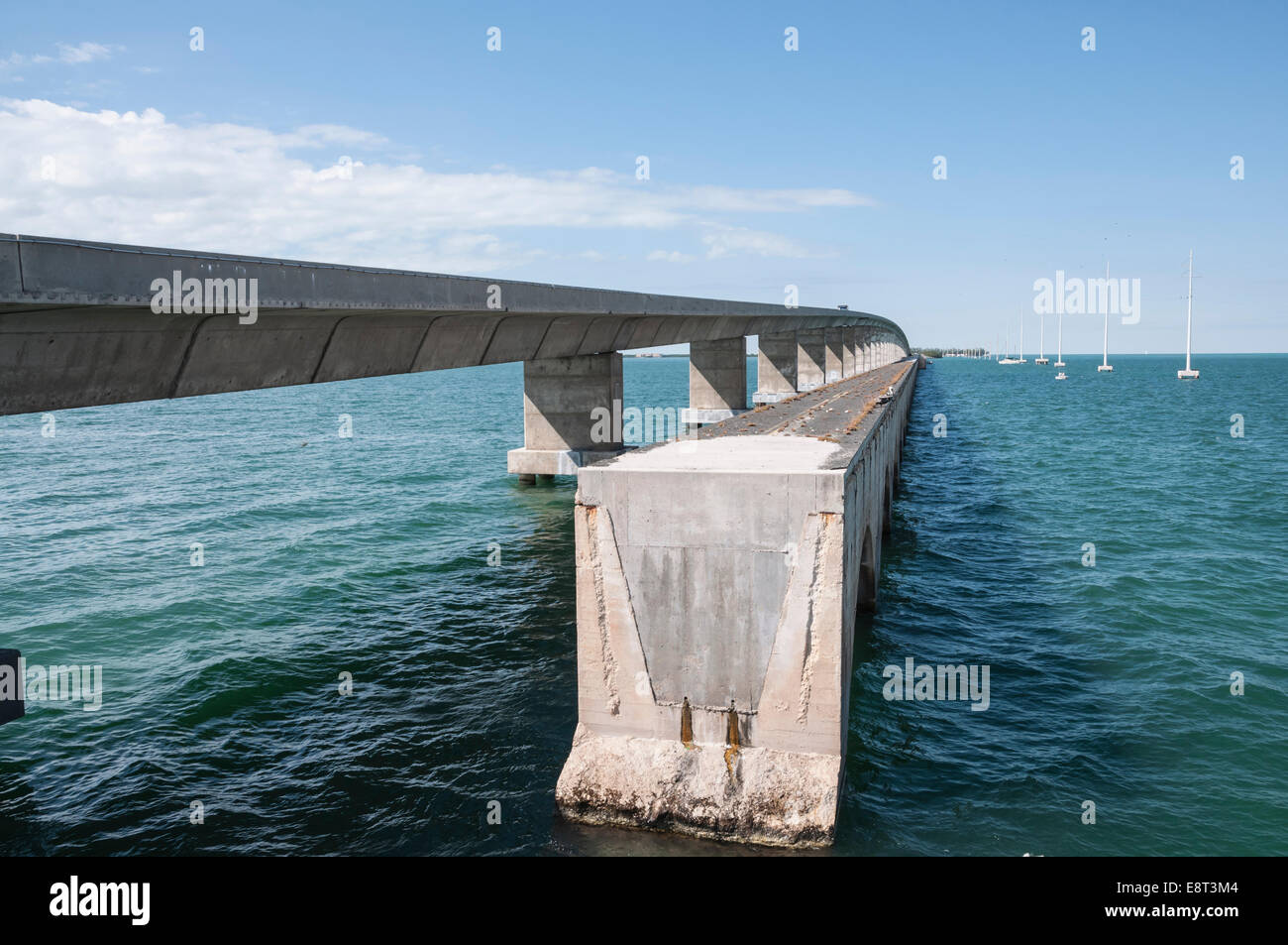 Old seven mile bridge in Florida Keys Stock Photo - Alamy