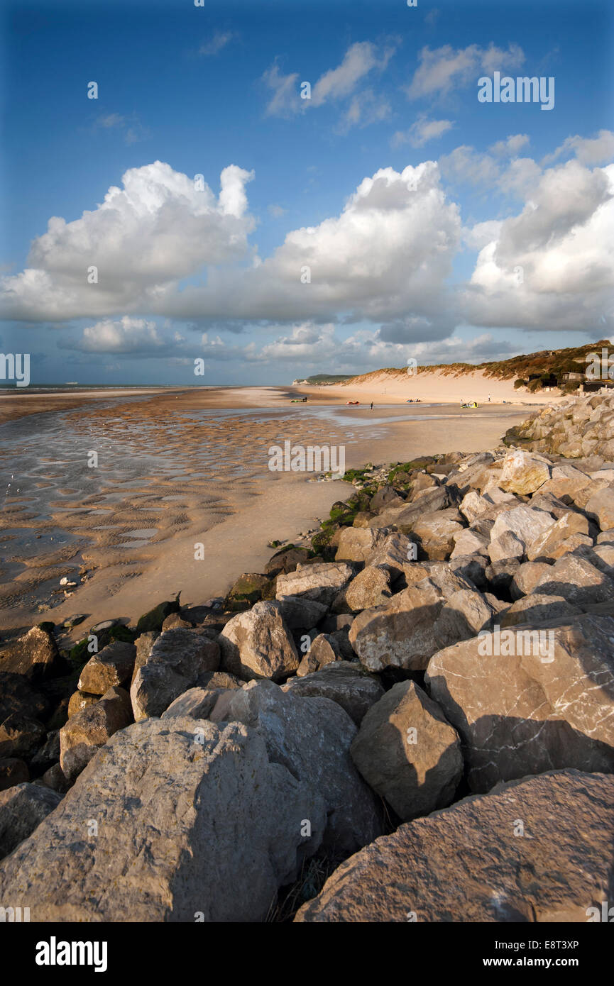 wissant beach normandy france Stock Photo - Alamy