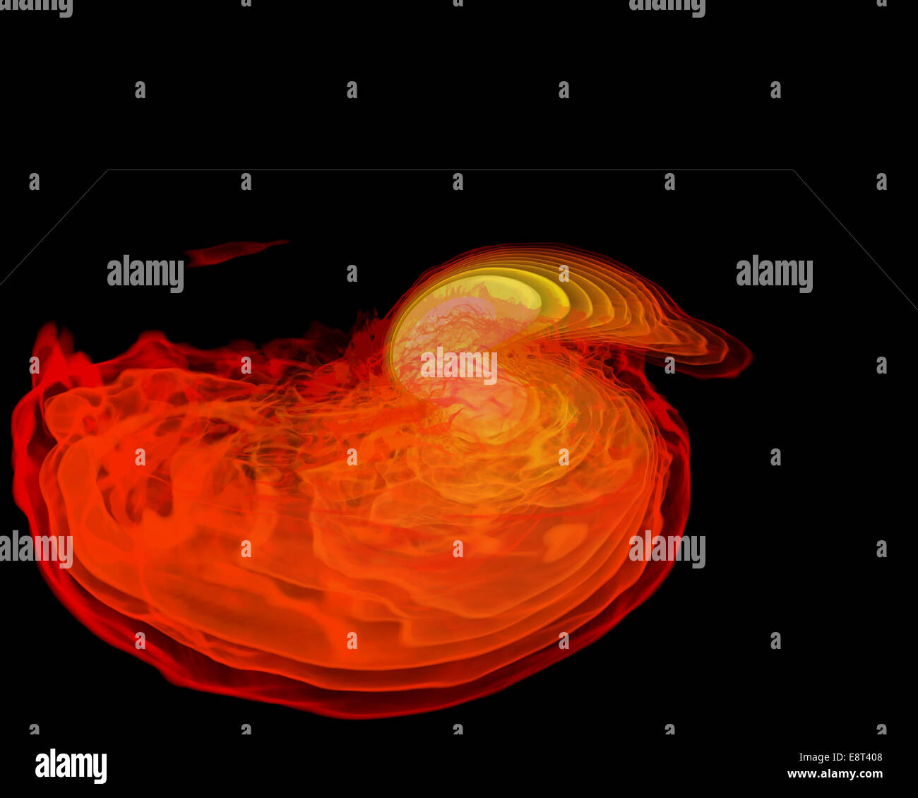 Neutron Stars Rip Each Other Apart to Form Black Hole Stock Photo - Alamy