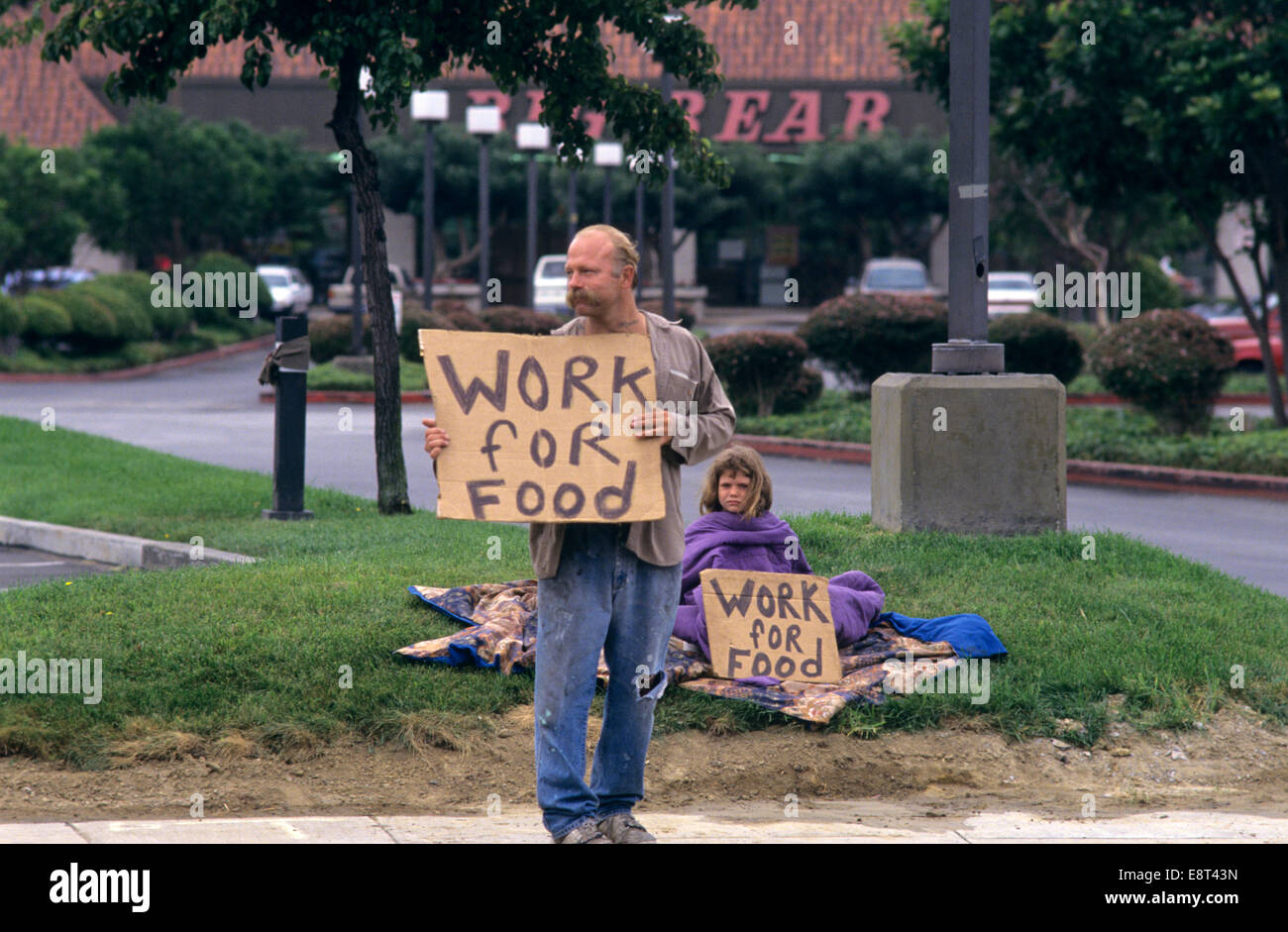 Homeless Family Sign