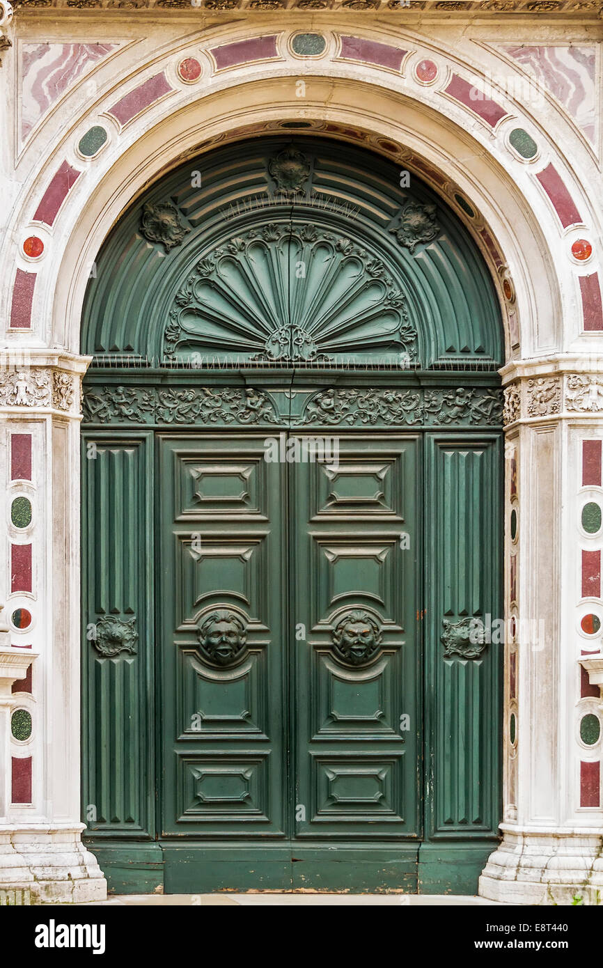 Ornate Doorway Venice Italy Stock Photo - Alamy