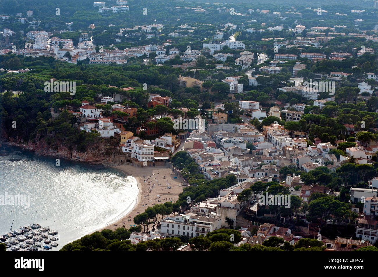 Spain Catalonia. Llafranc on the Costa Brava coast. September 2014 ...