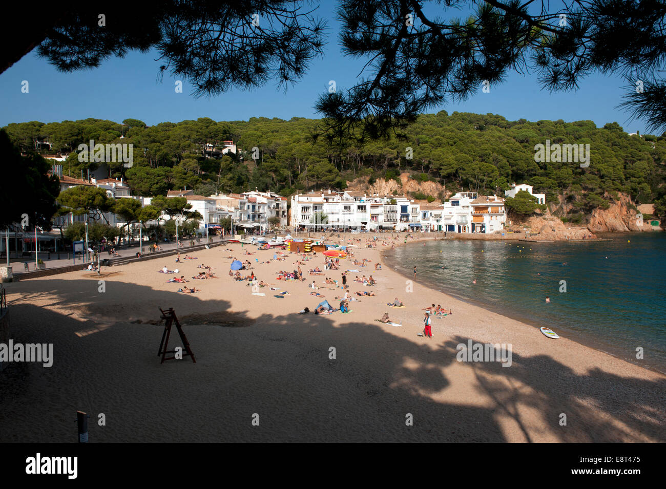 Spain Catalonia. Tamariu on the Costa Brava coast. September 2014 Stock ...