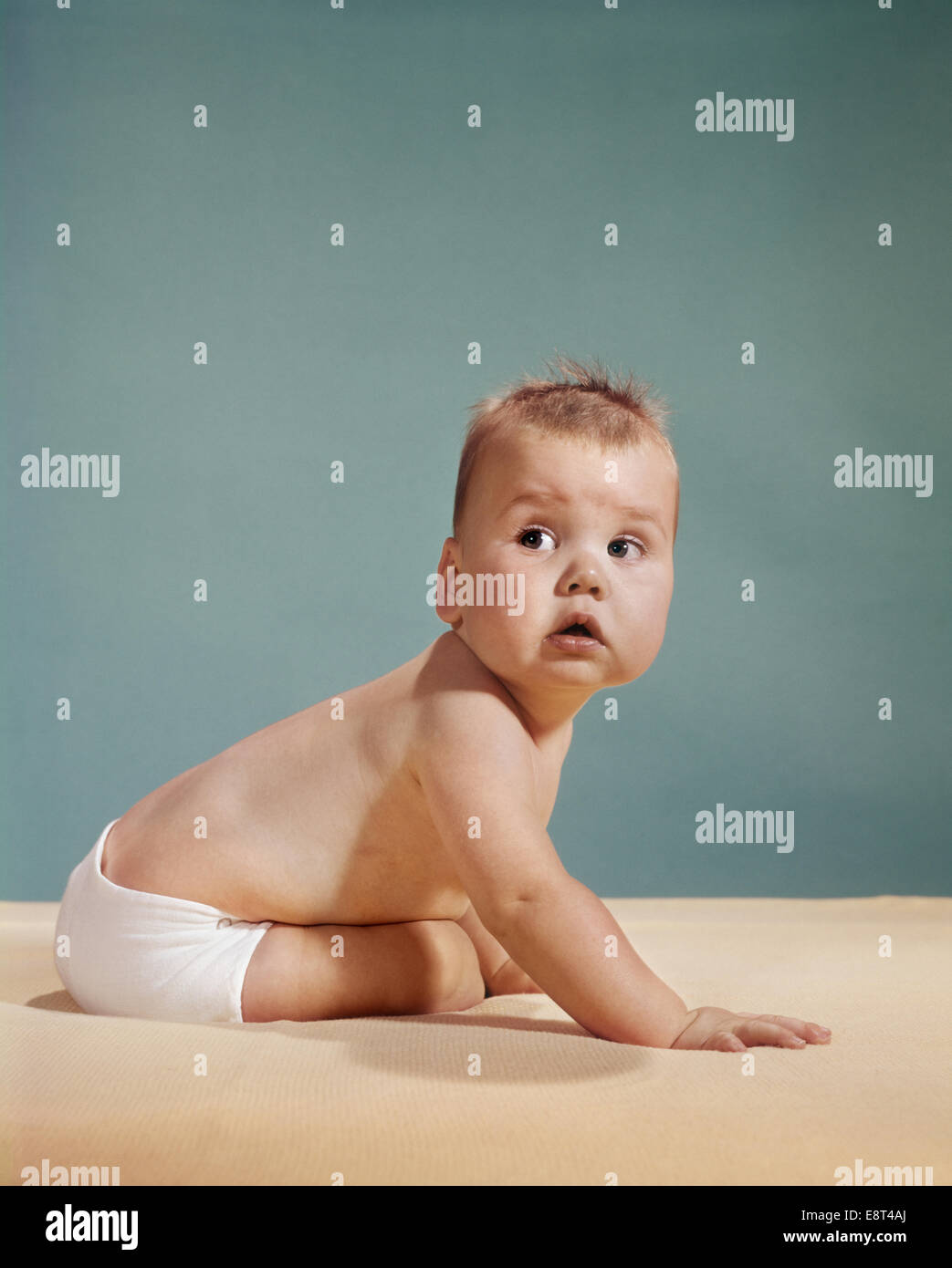 Baby portrait 1970s hi-res stock photography and images - Alamy