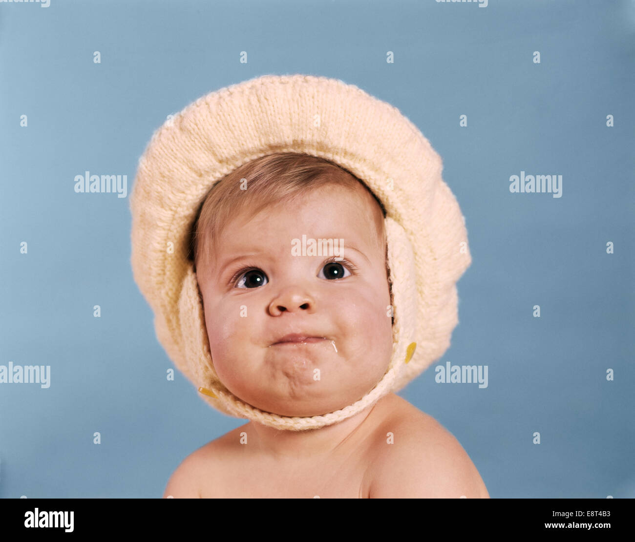 Baby babies child children wearing hat hi-res stock photography and ...